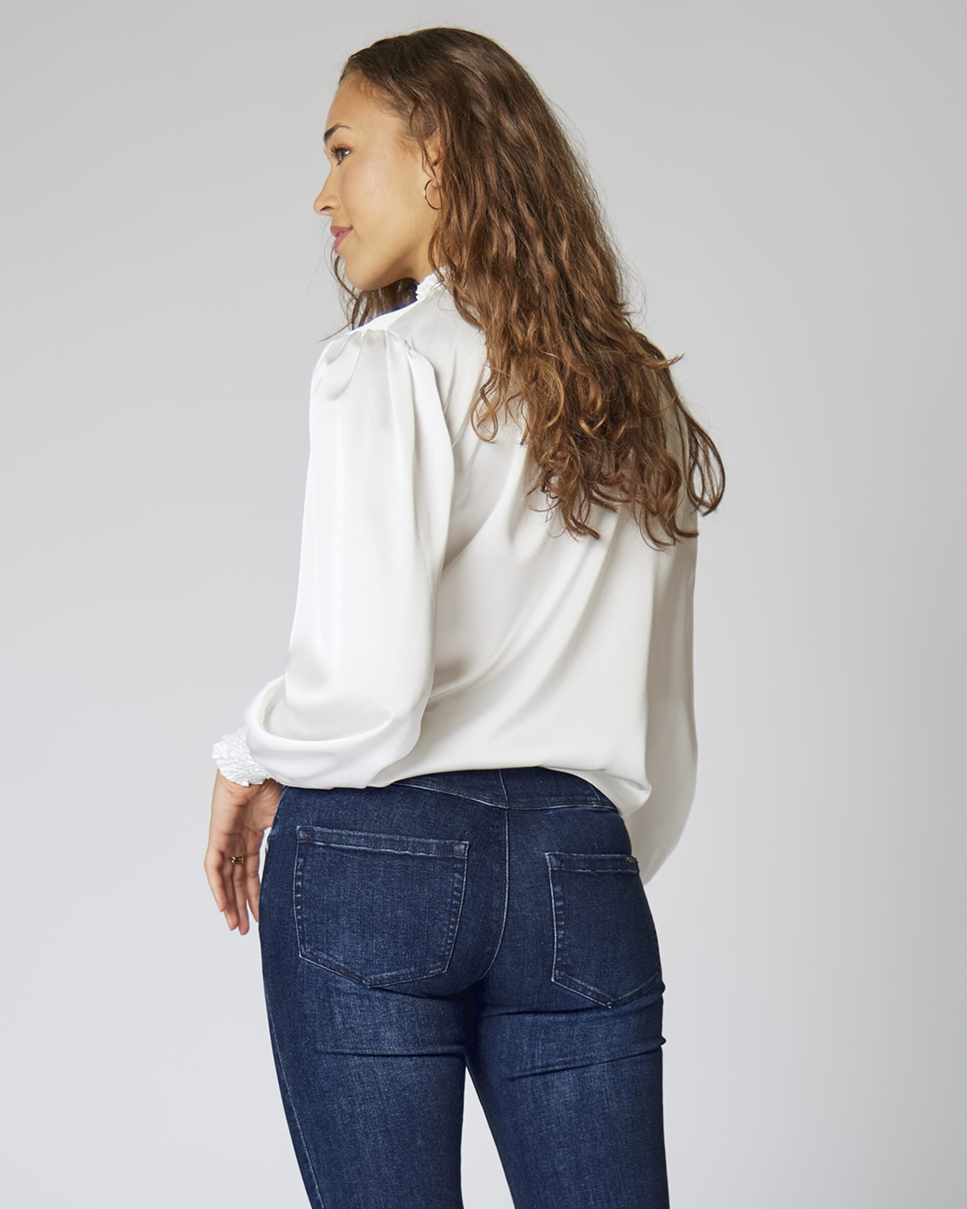 FLOYD Bluse Juliet Satin - Offwhite