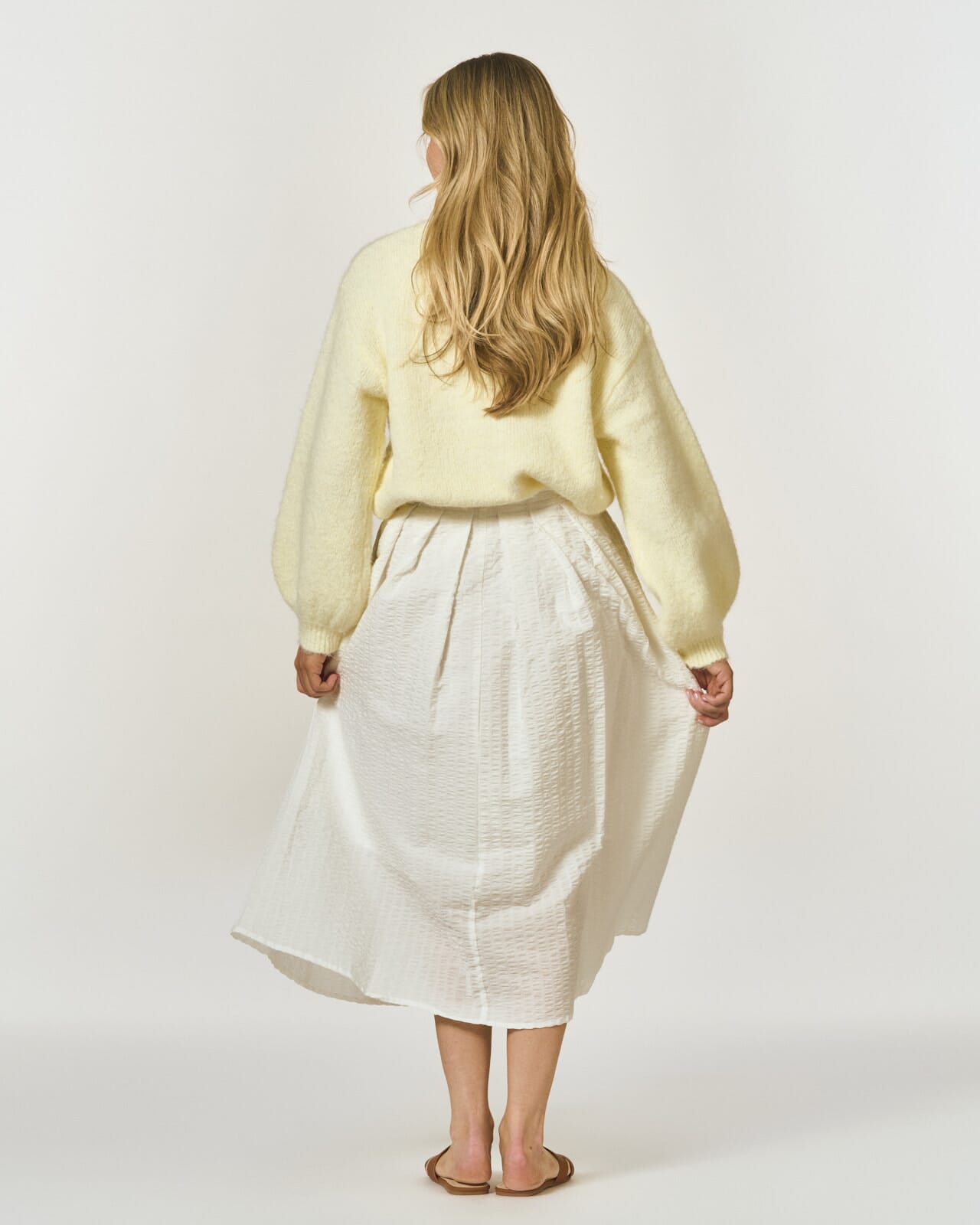 FLOYD Strikket Cardigan Felicity - Mellow Yellow