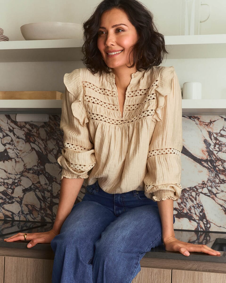 FLOYD Bluse Demi Wave - Beige