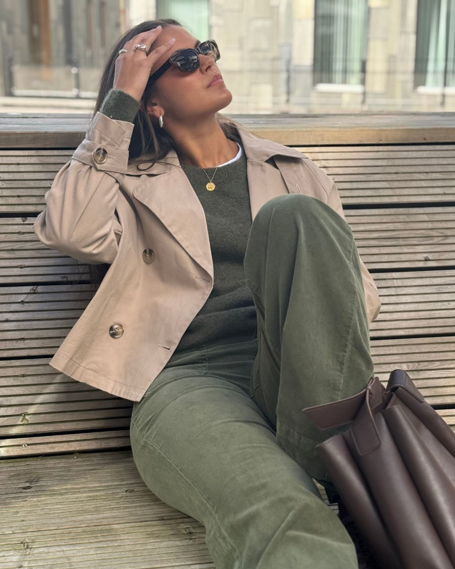 FLOYD Bukse Annika CC21 - Mossy Green