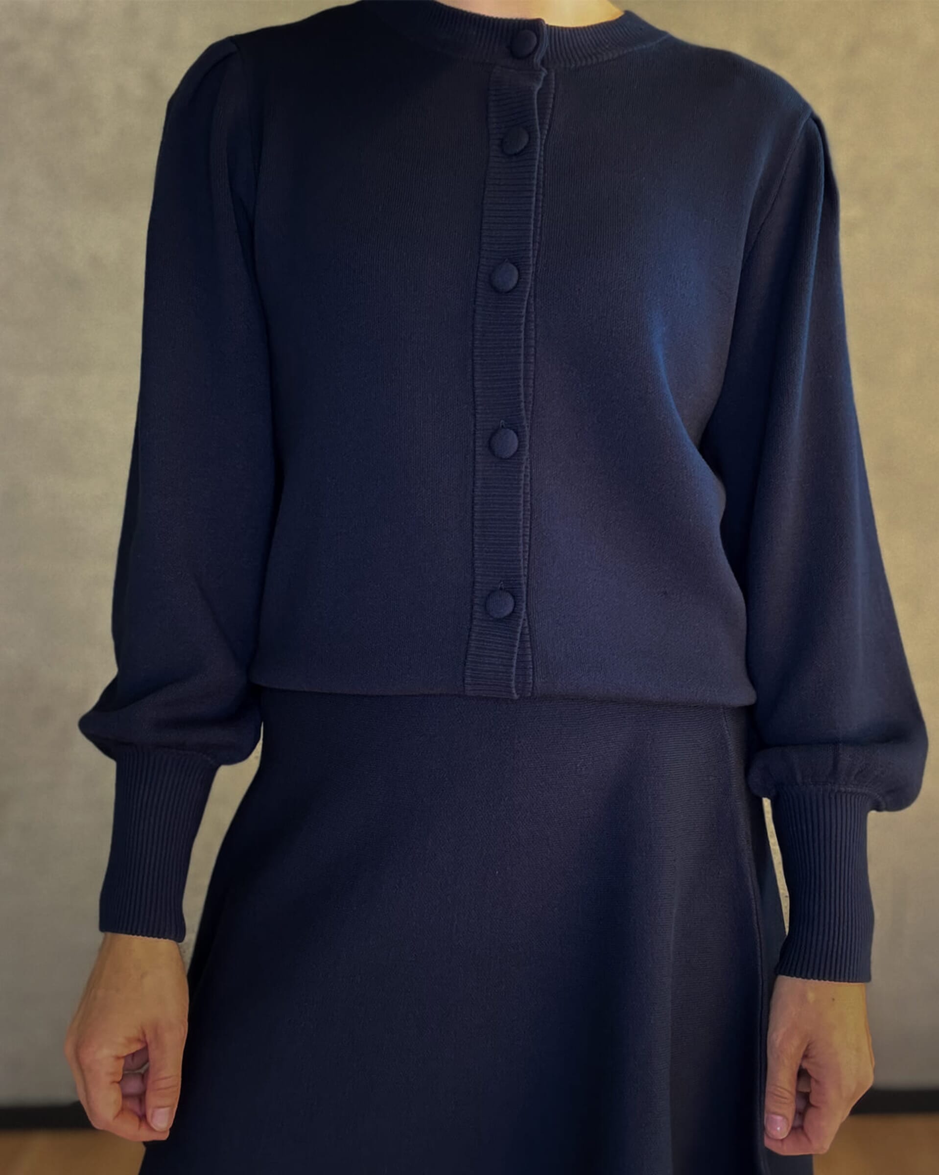 Y.A.S Cardigan Fonny LS Knit - Navy Blazer