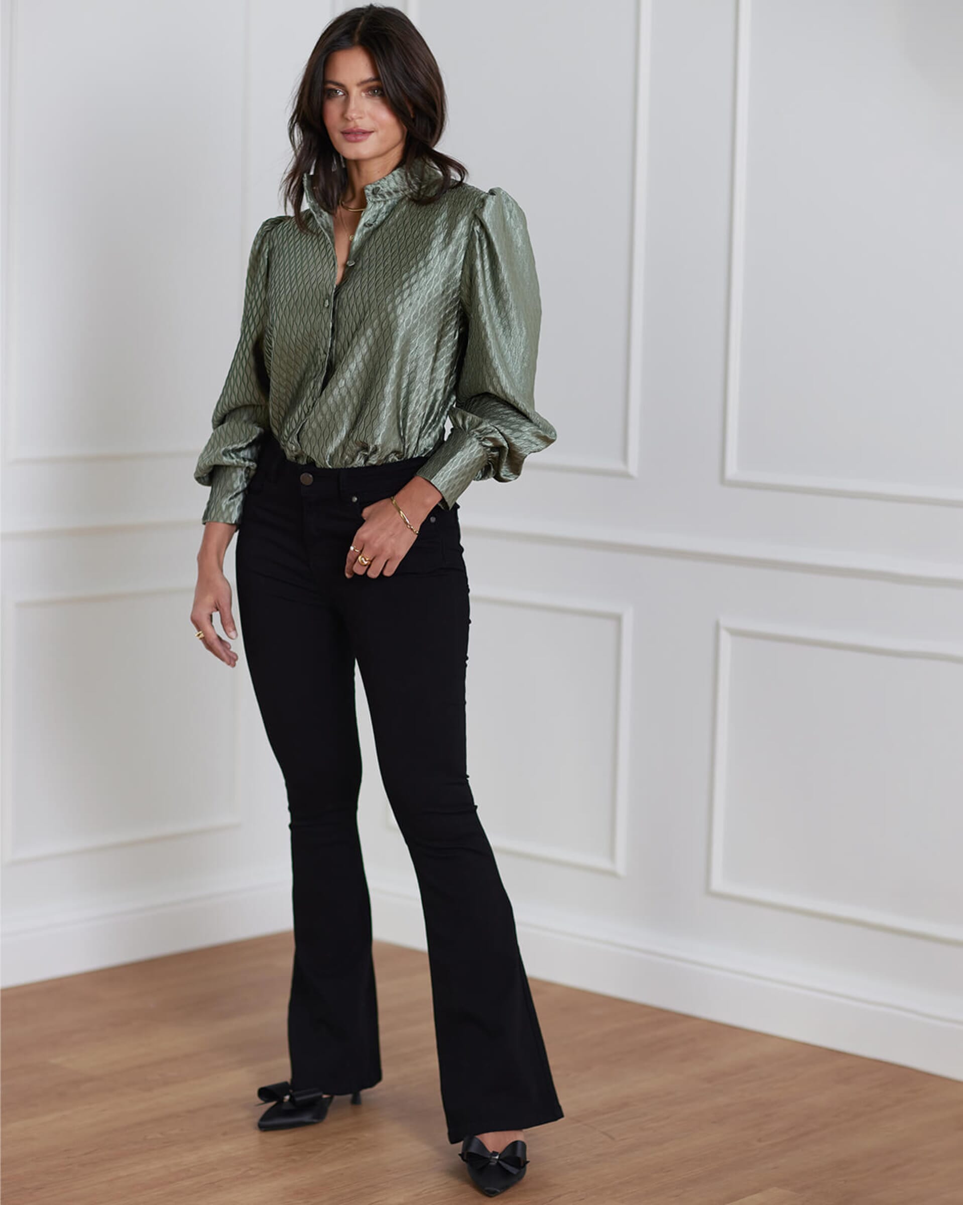 FLOYD Bluse Henrika - Ivy Green