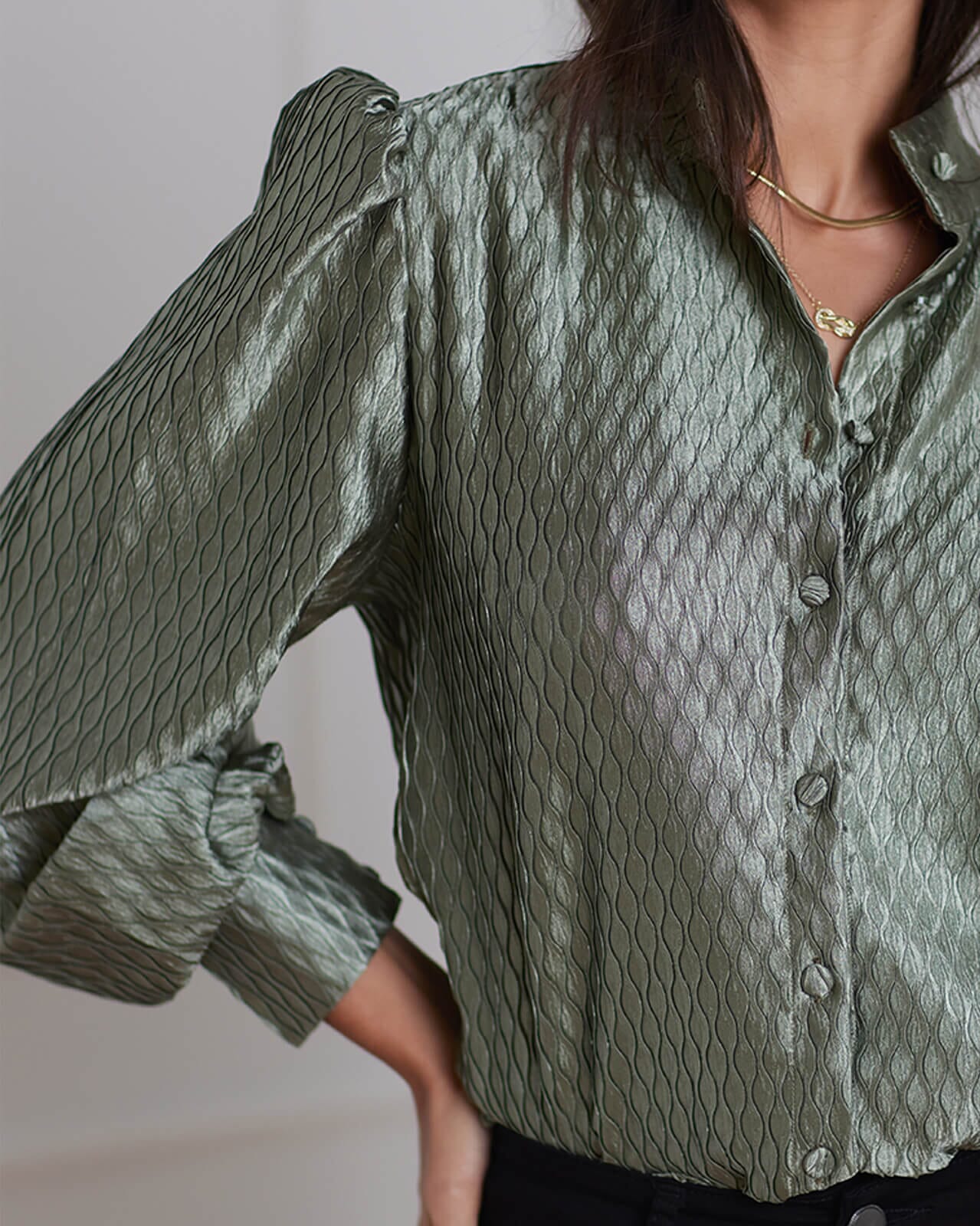 FLOYD Bluse Henrika - Ivy Green
