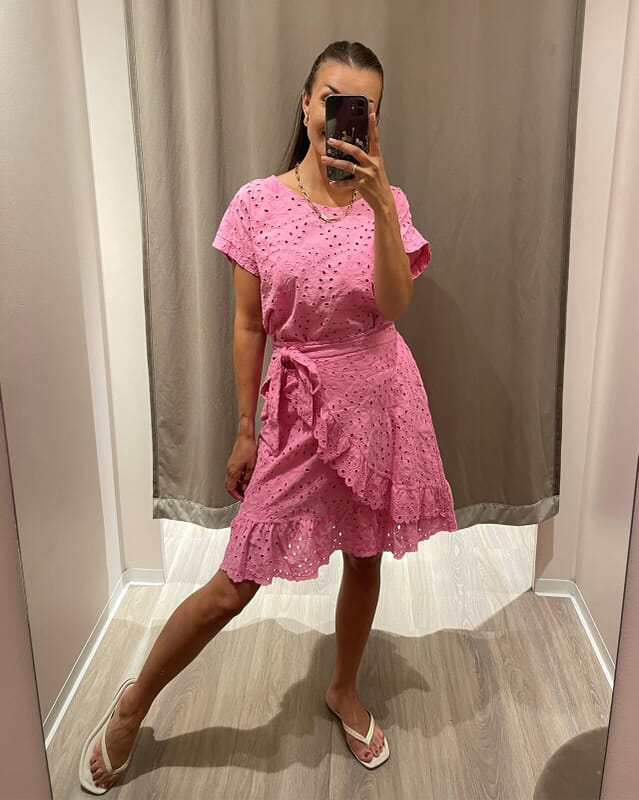 FLOYD Topp Hope Brodery - Bright Pink | Overdeler | FLOYD.no
