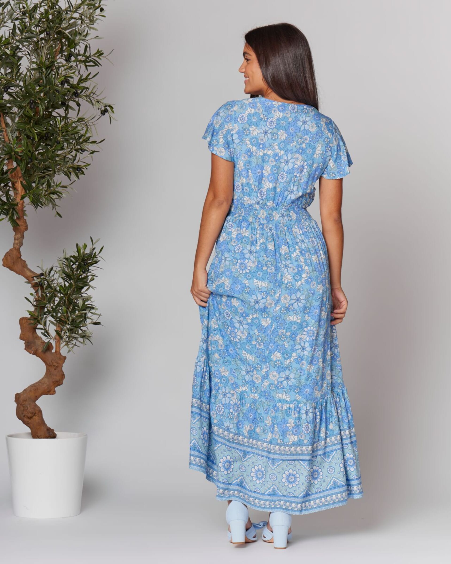 FLOYD Midikjole Irene Lill - Blue | Sommerkjoler | FLOYD.no