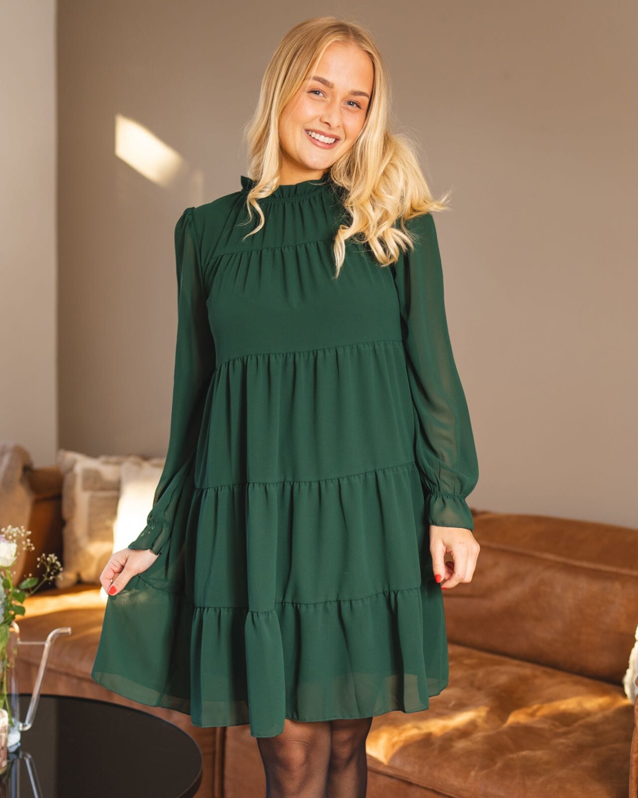 FLOYD Kjole Anki - Dark Green