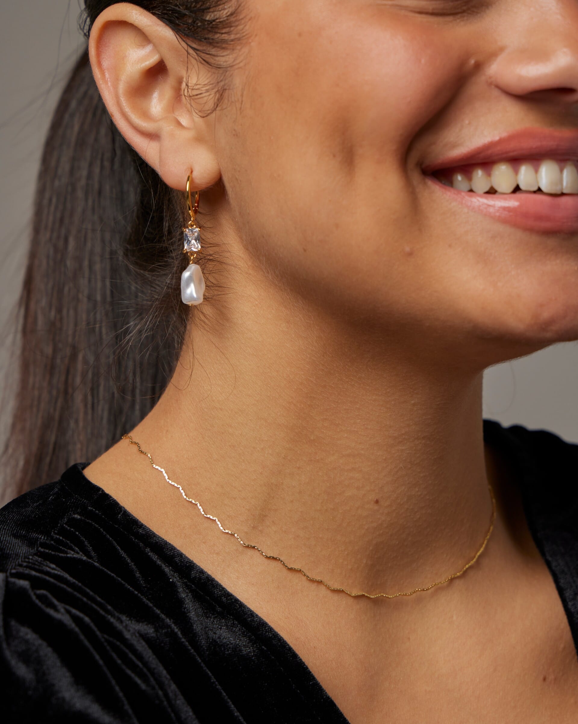 Orelia Kjede Fine Wave Chain Necklace - Gold | Smykker og halskjeder ...