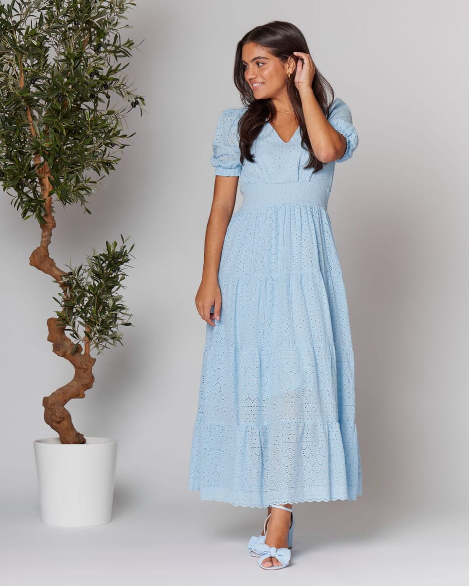 FLOYD Maxikjole Ellinora - Light Blue | Lange hverdagskjoler | FLOYD.no