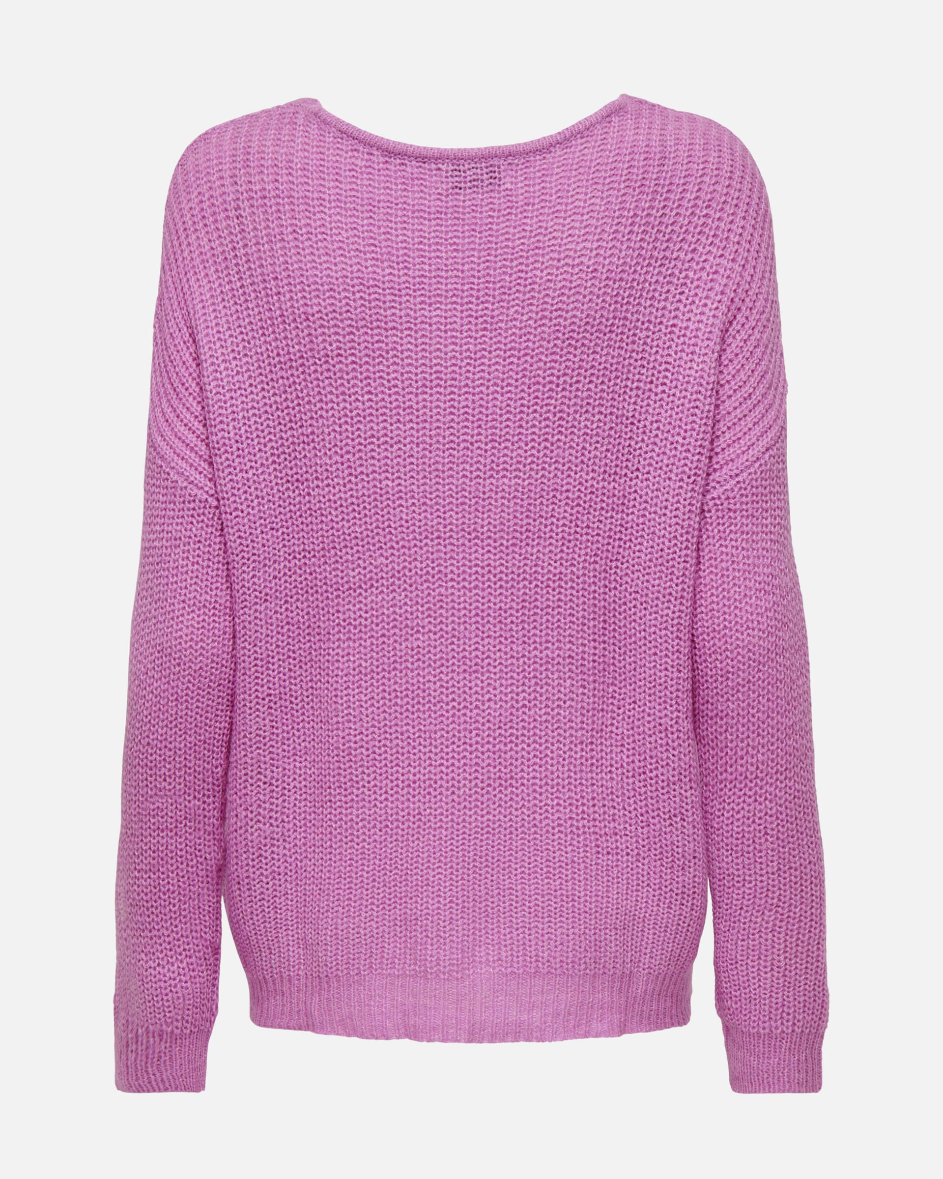 JDY Strikkegenser New Megan L/S - Cyclamen/ White | Strikkegensere ...