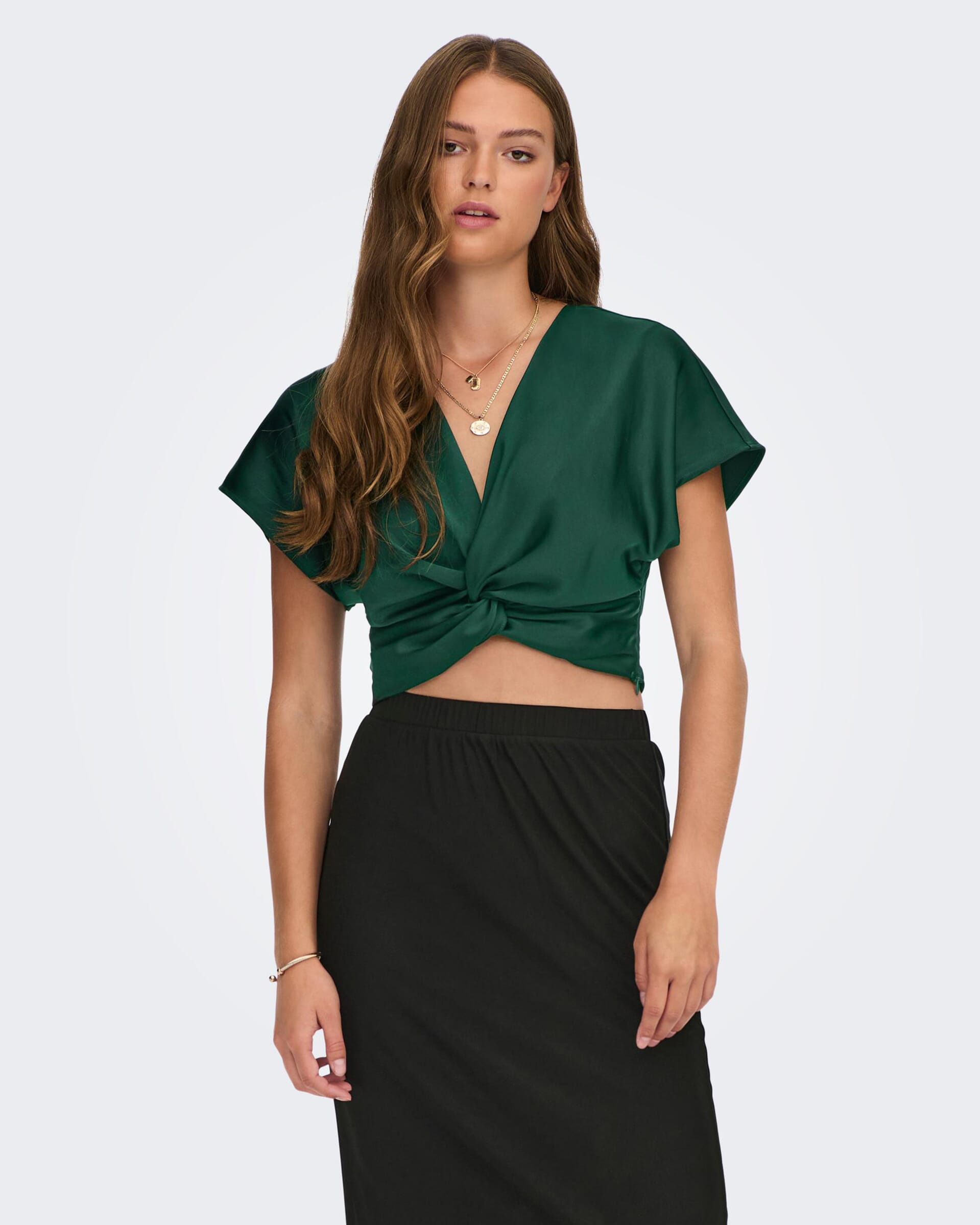 JDY Topp Ruby S/L Cropped - Scarab | Festtopper og crop tops | FLOYD.no