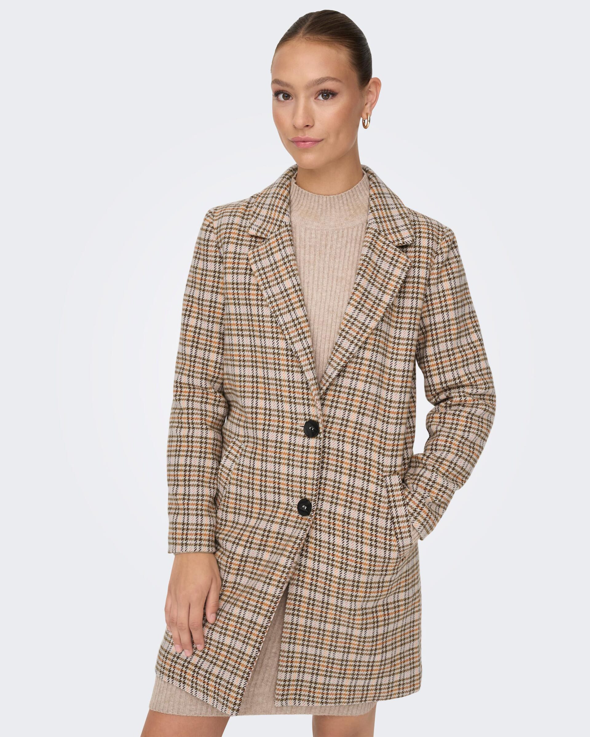 JDY Kåpe Newemma - Woodrose/ Gray/ Coconut/ Fudge | Kåper til dame ...