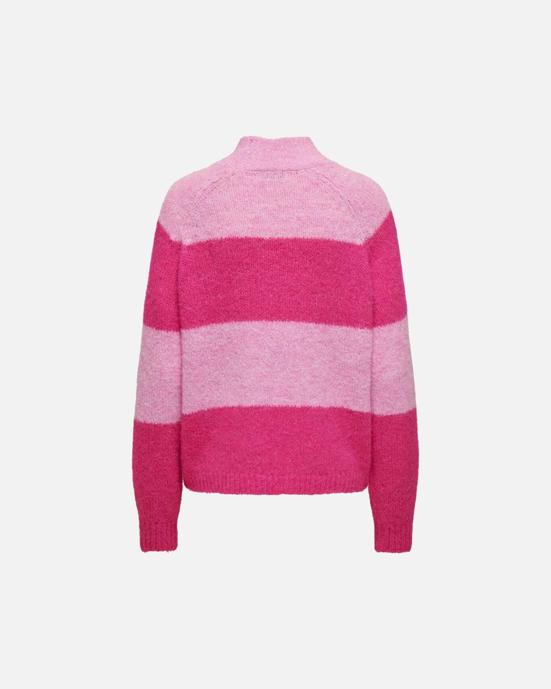 JDY Strikkegenser Zoey Life L/S High Neck Ullmiks - Fuchsia Fedora ...