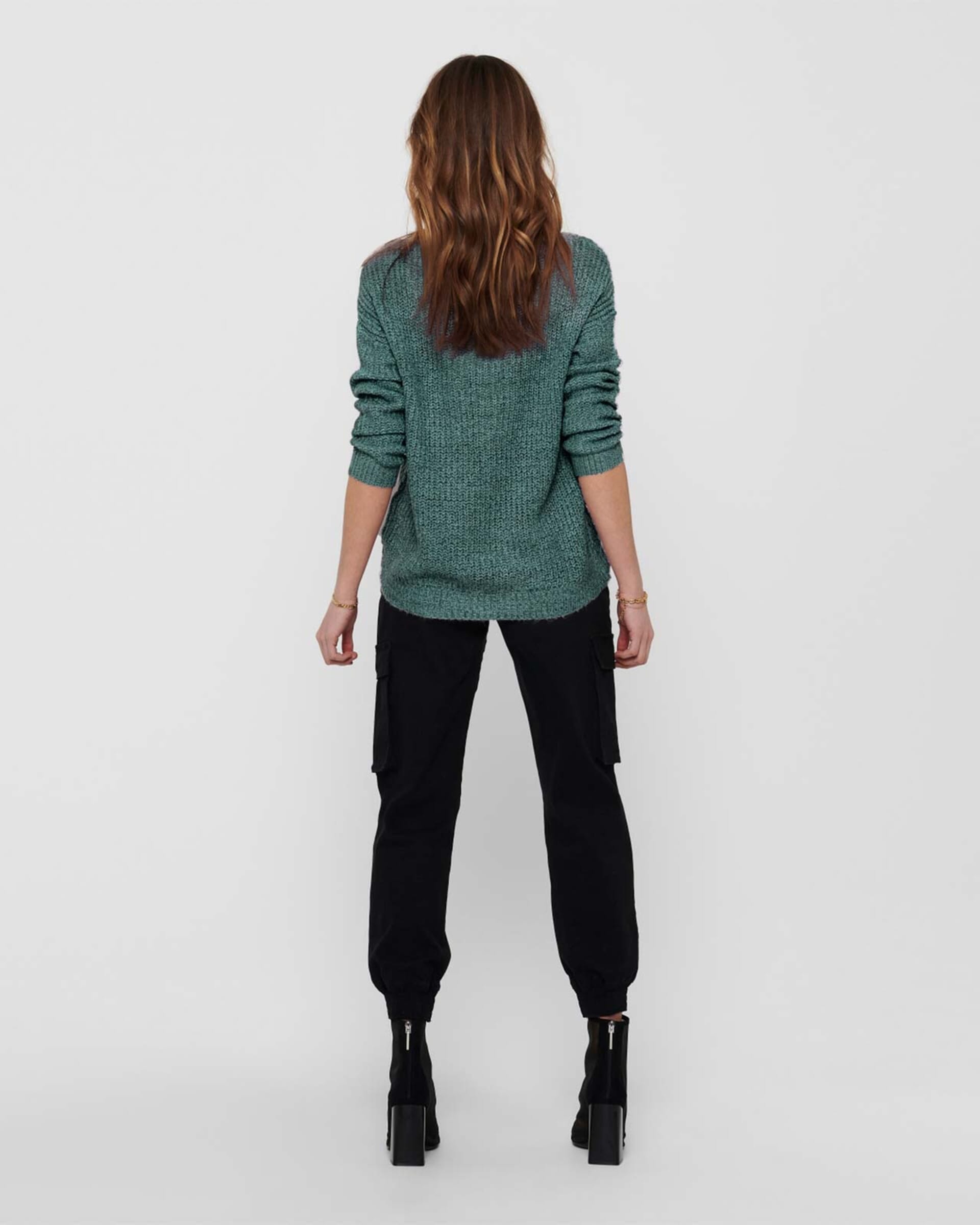 JDY Strikkegenser New Megan L/S - North Atlantic/ Black Ply ...