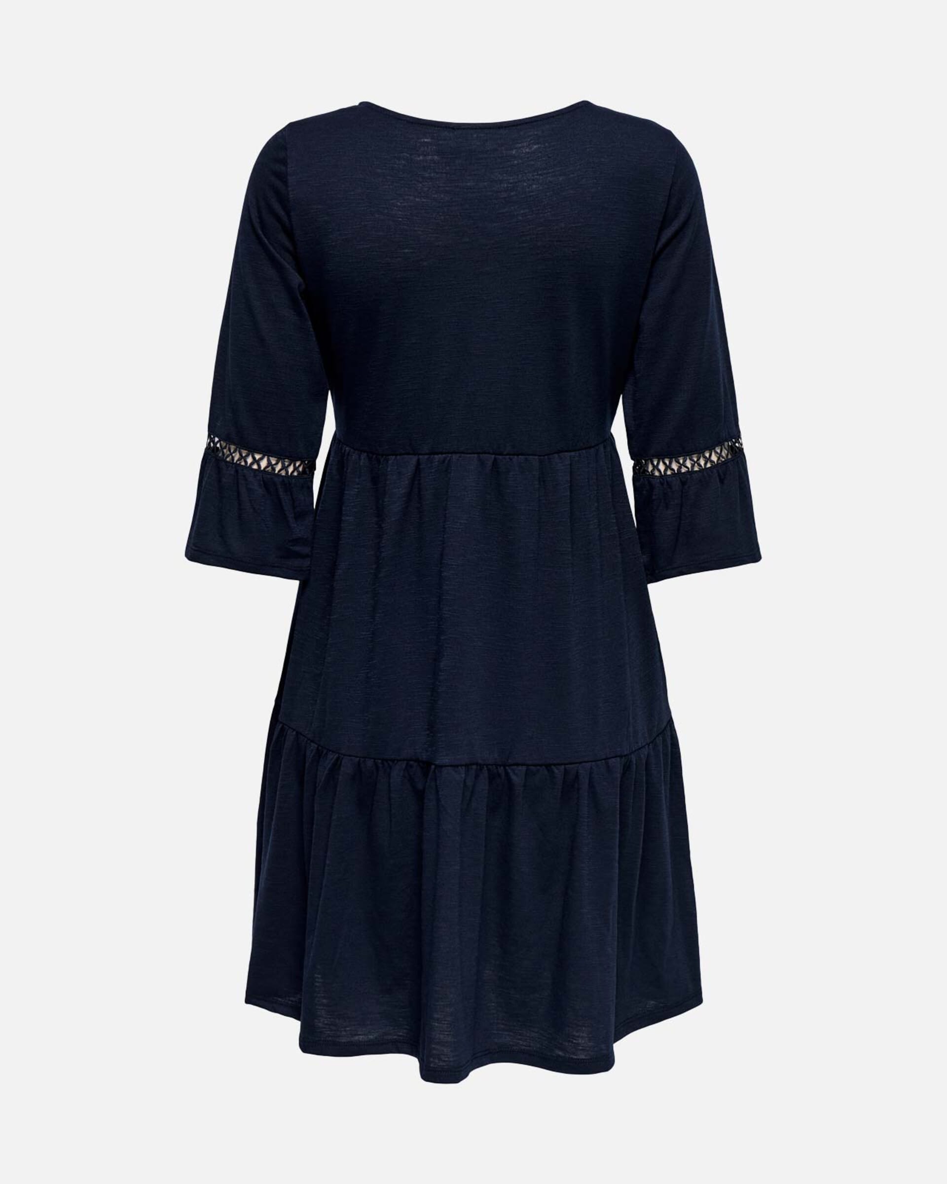 JDY Kjole Dora Dodo 3/4 Short Lace - Sky Captain