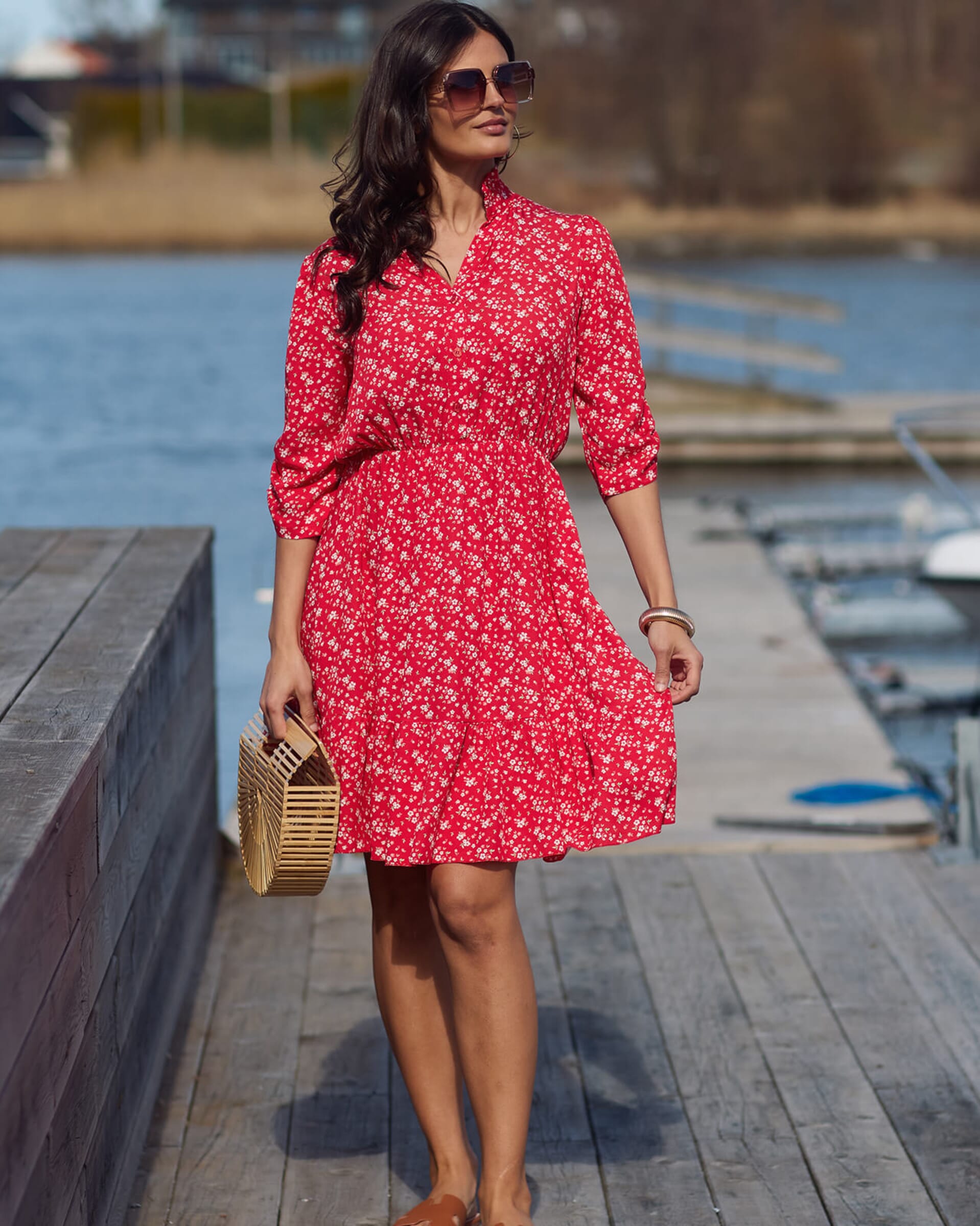 FLOYD Kjole Madikken Lala - Red