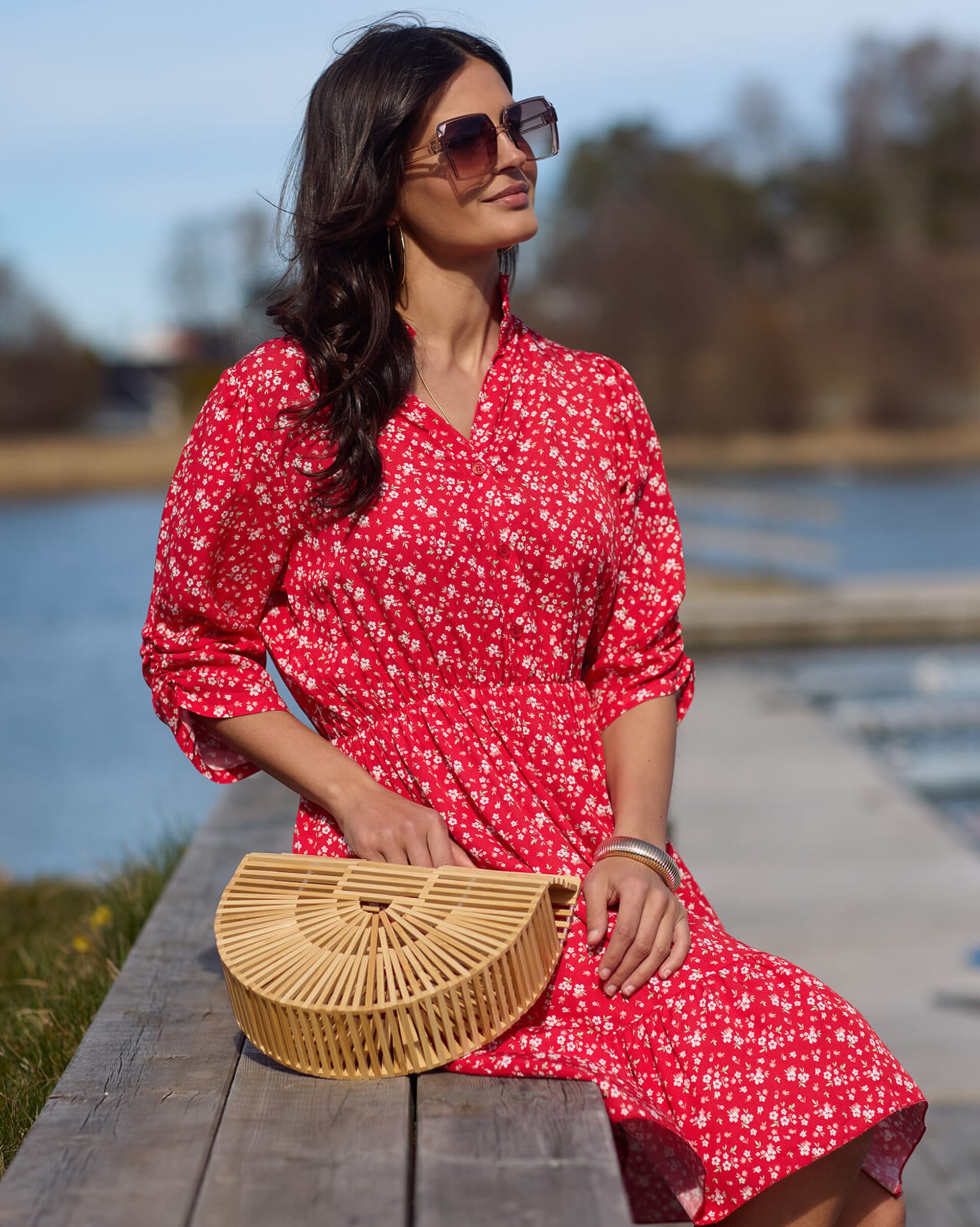 FLOYD Kjole Madikken Lala - Red