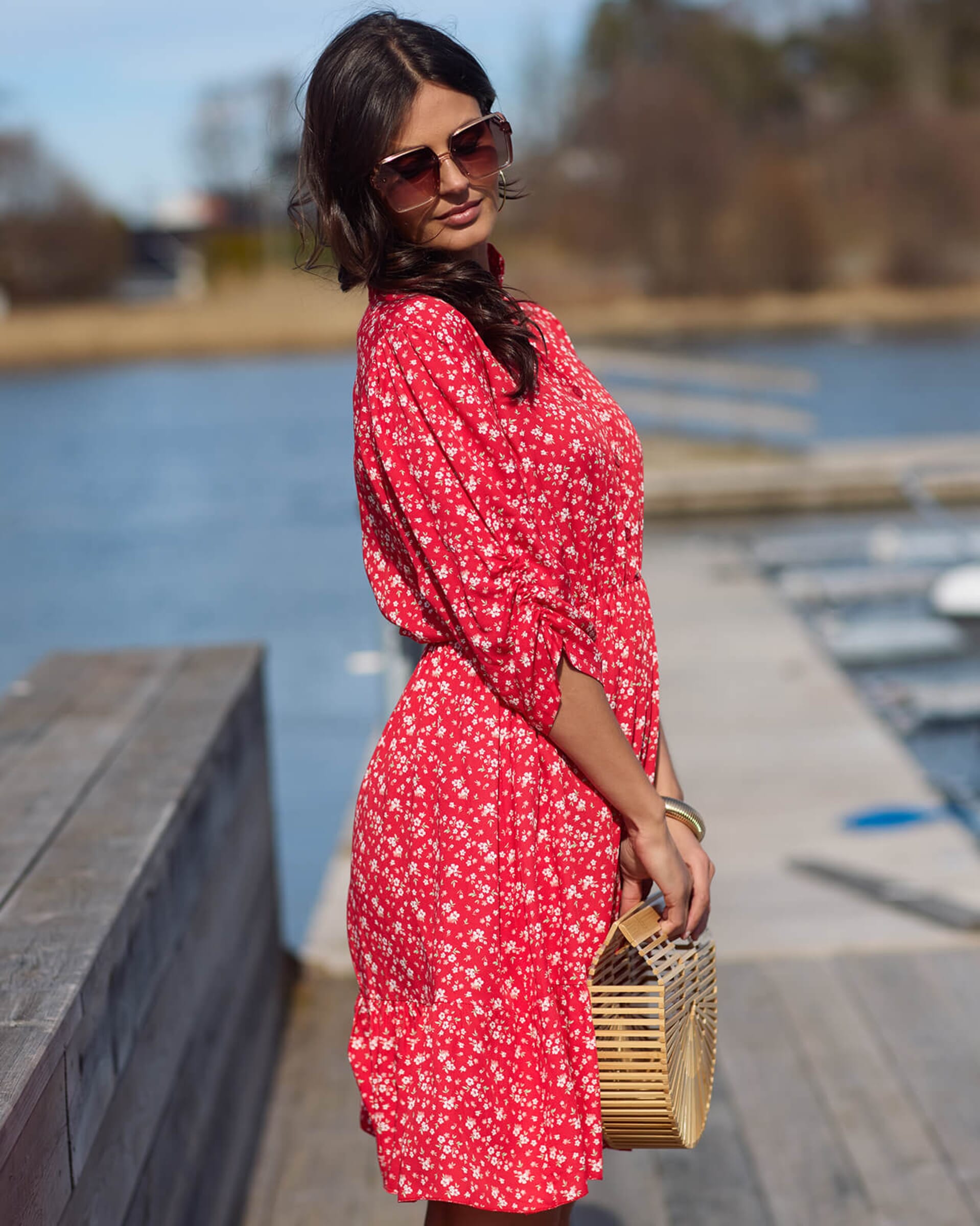 FLOYD Kjole Madikken Lala - Red