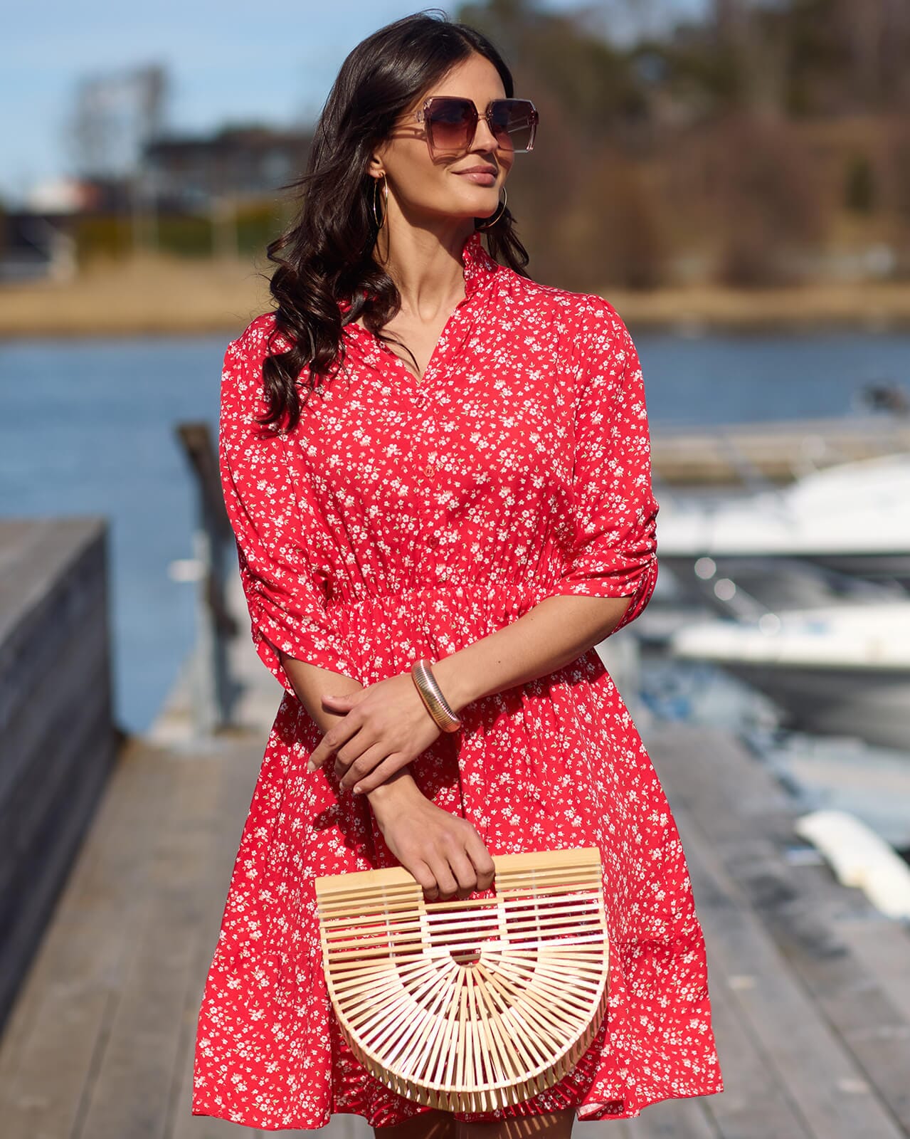 FLOYD Kjole Madikken Lala - Red