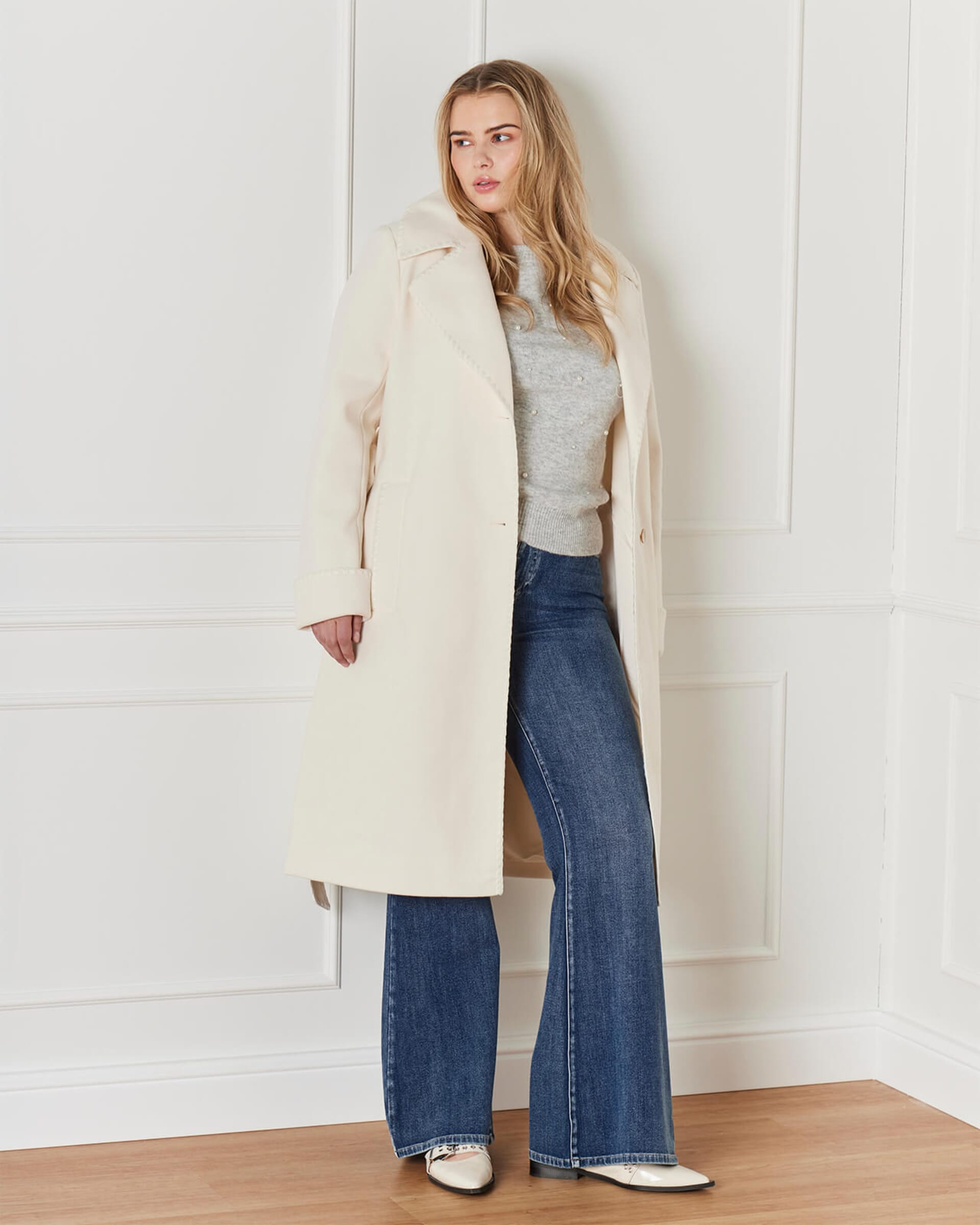 FLOYD Strikket Topp Anne Ullmiks - Light Grey