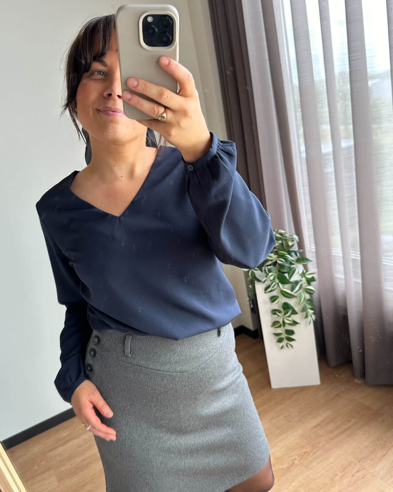 ONLY Bluse Nova Life Elite L/S Mallory - Night Sky | Topper og ...