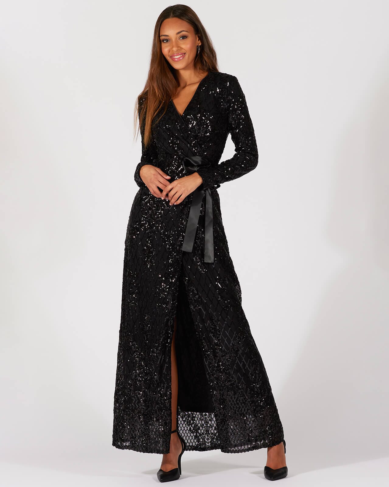 FLOYD Paljettkjole Olava Barock - Black