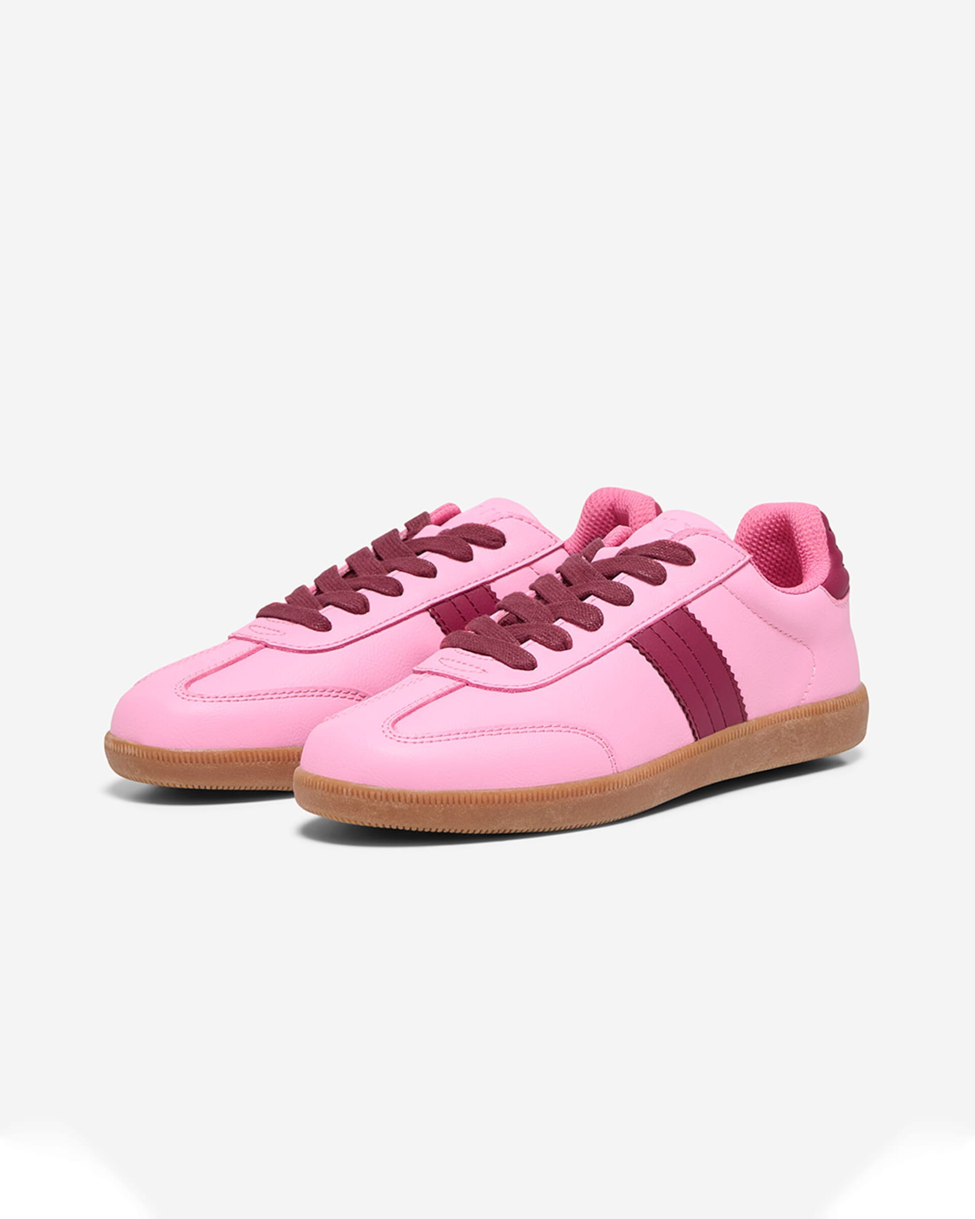 ONLY Sneakers Amber PU Sneaker - Begonia Pink/ Beaujolais