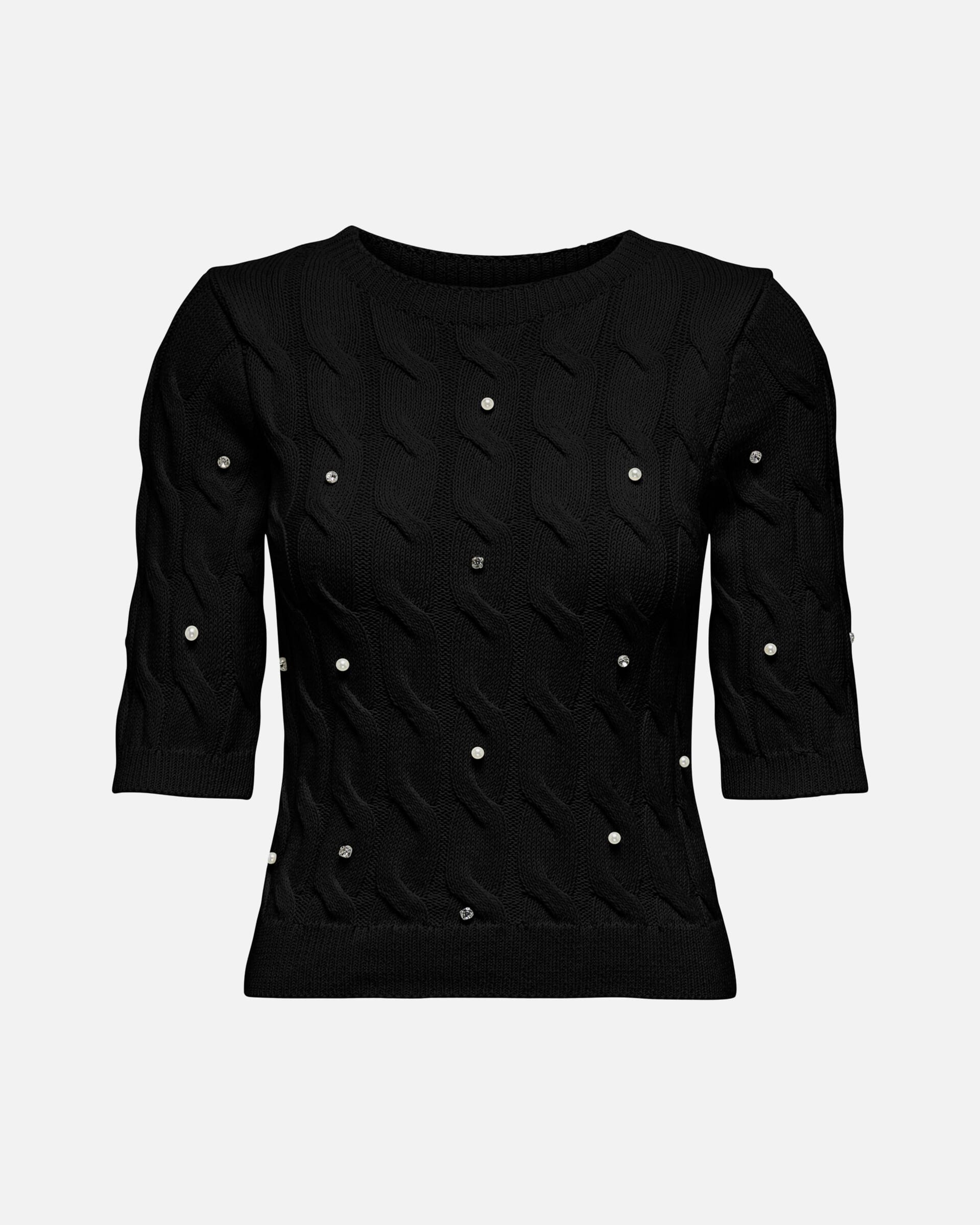 ONLY Genser Kate Bling - Black | Gensere med krystallstuds | FLOYD.no