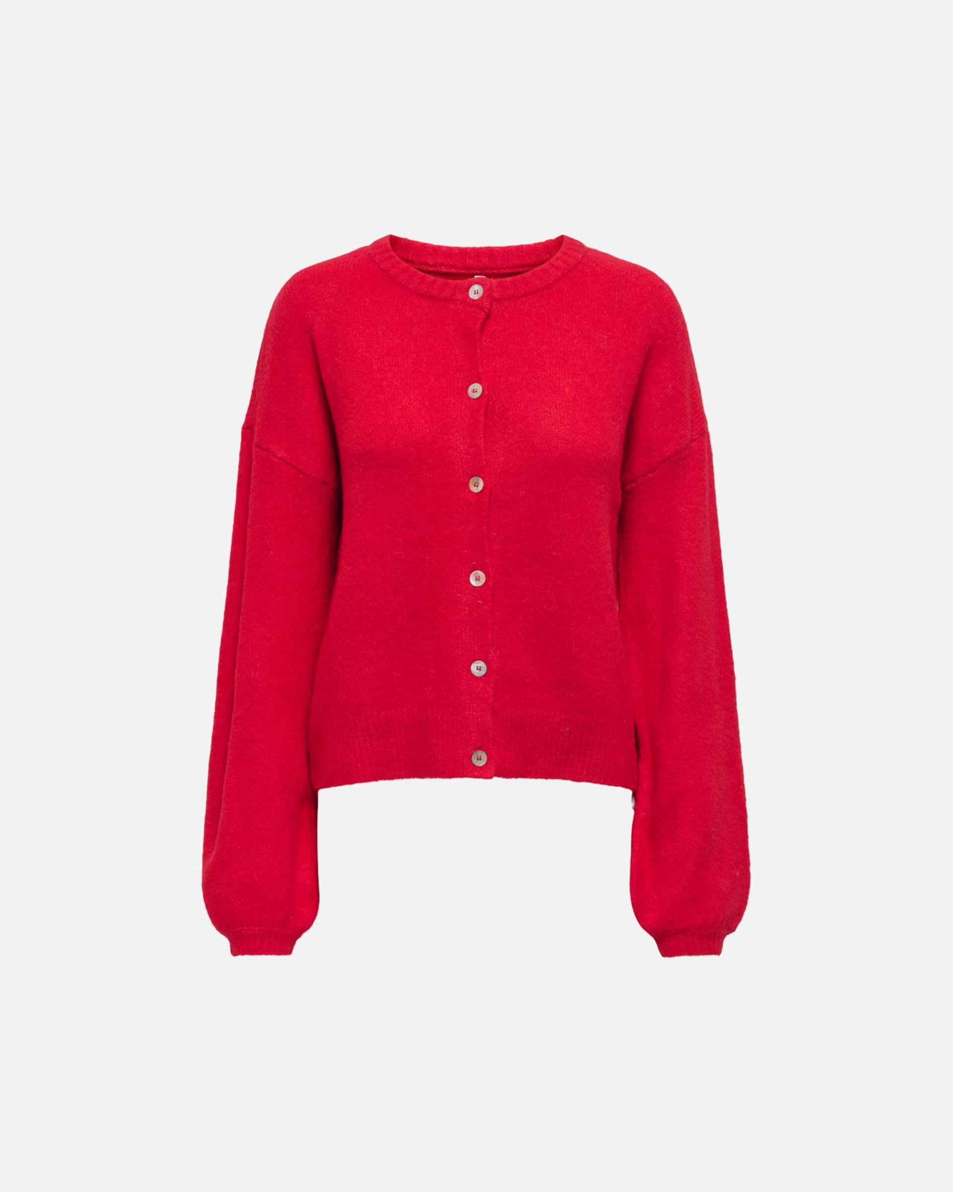 ONLY Cardigan Isabella L/S North Cardigan - Racing Red - Strikkejakker