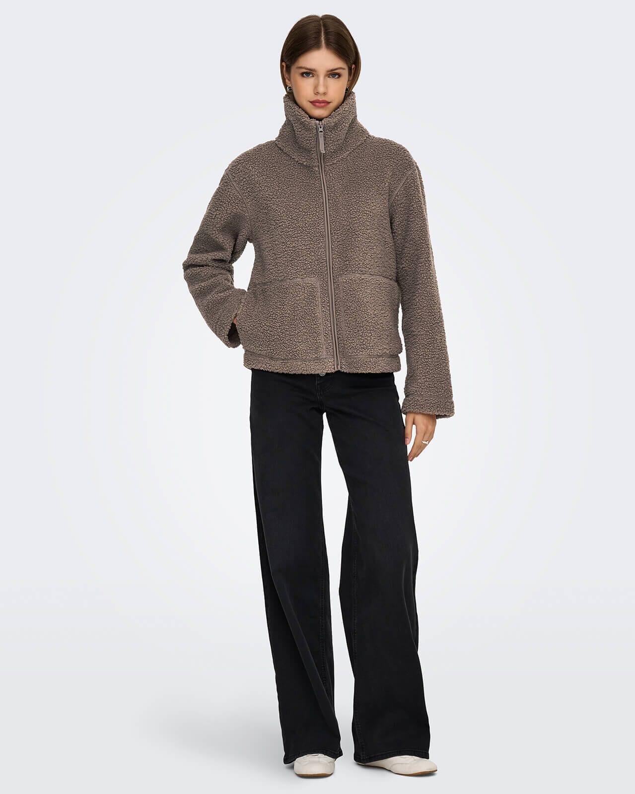ONLY Teddyjakke Megan - Walnut