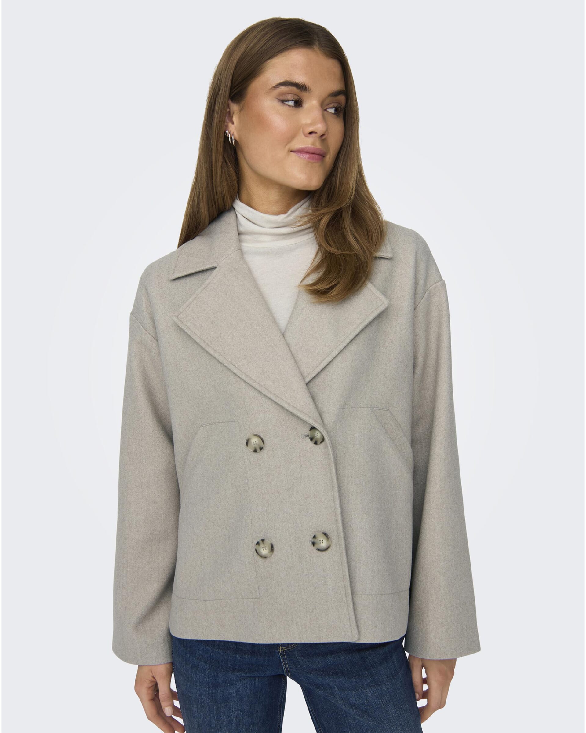 ONLY Jakke Nancy Life - Simply Taupe Melange | Lette jakker til dame ...