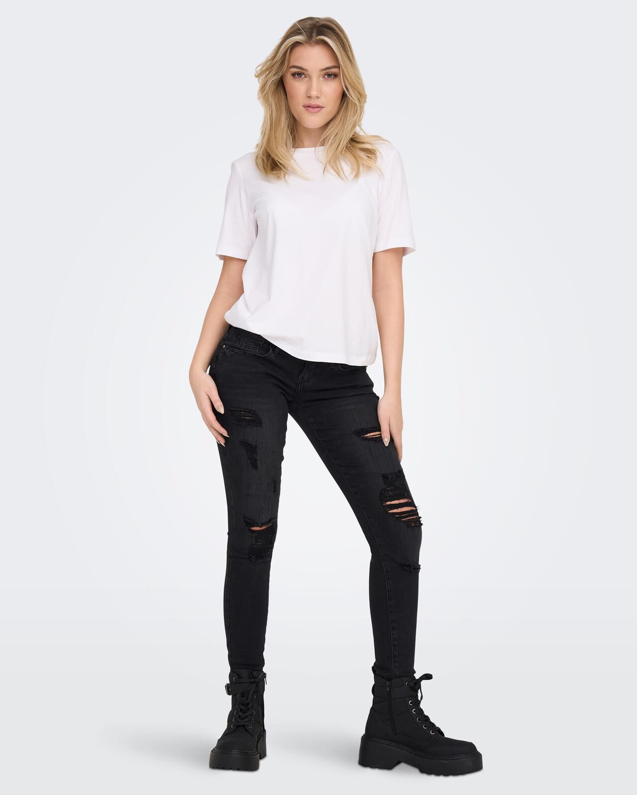 ONLY T-skjorte Only S/S - White | Overdeler | FLOYD.no