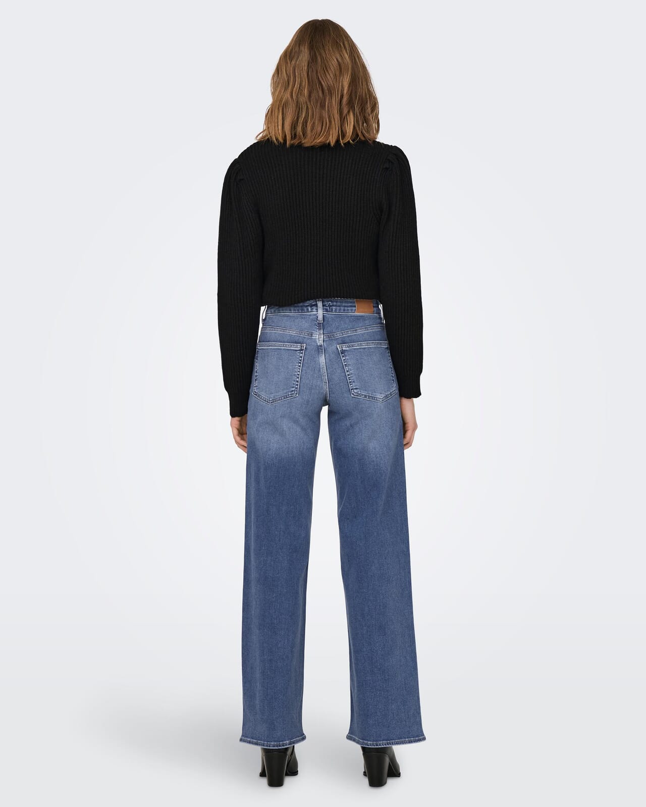 ONLY Jeans Madison Blush High Waist Wide CRO372 - Medium Blue Denim