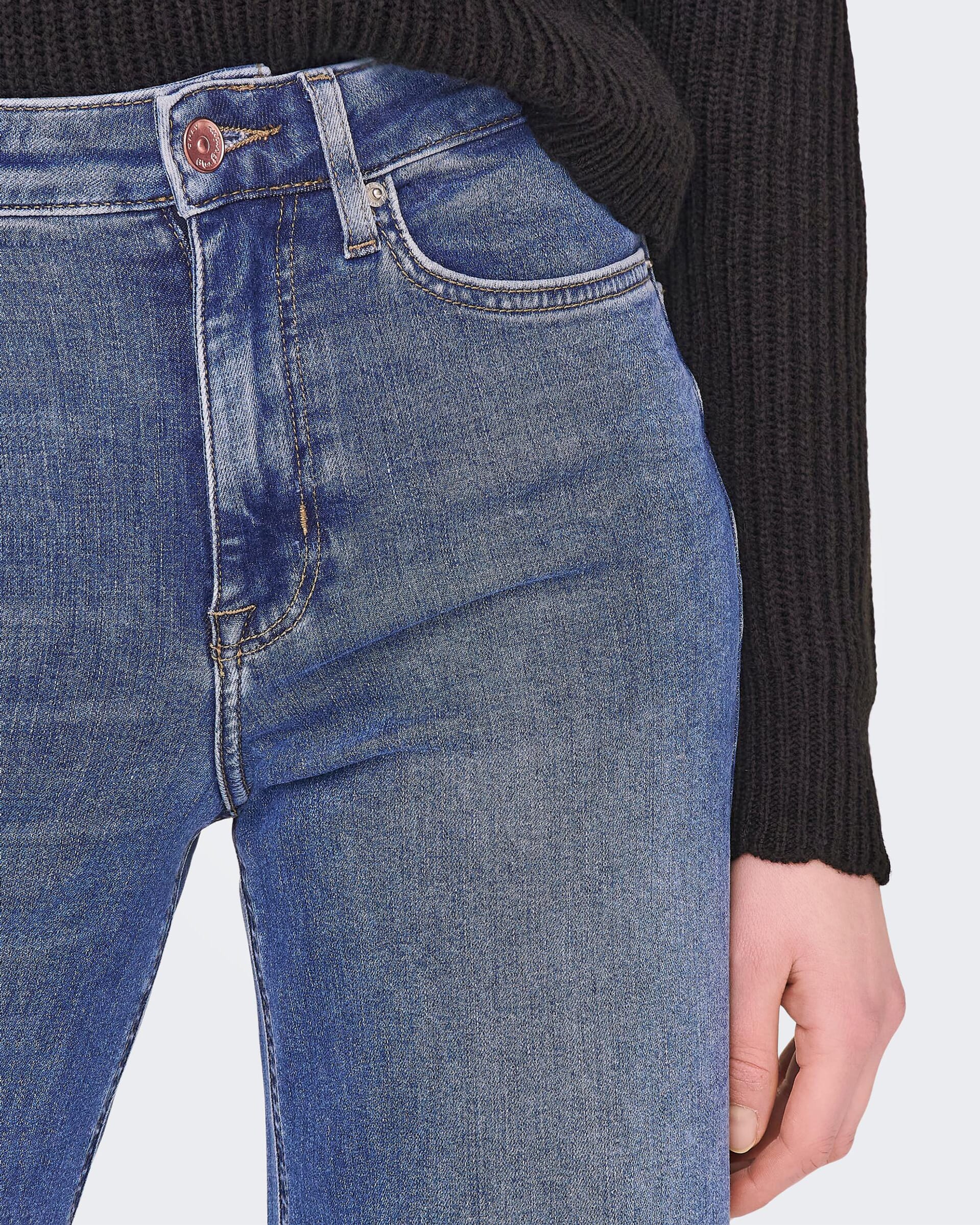 ONLY Jeans Madison Blush High Waist Wide CRO372 - Medium Blue Denim