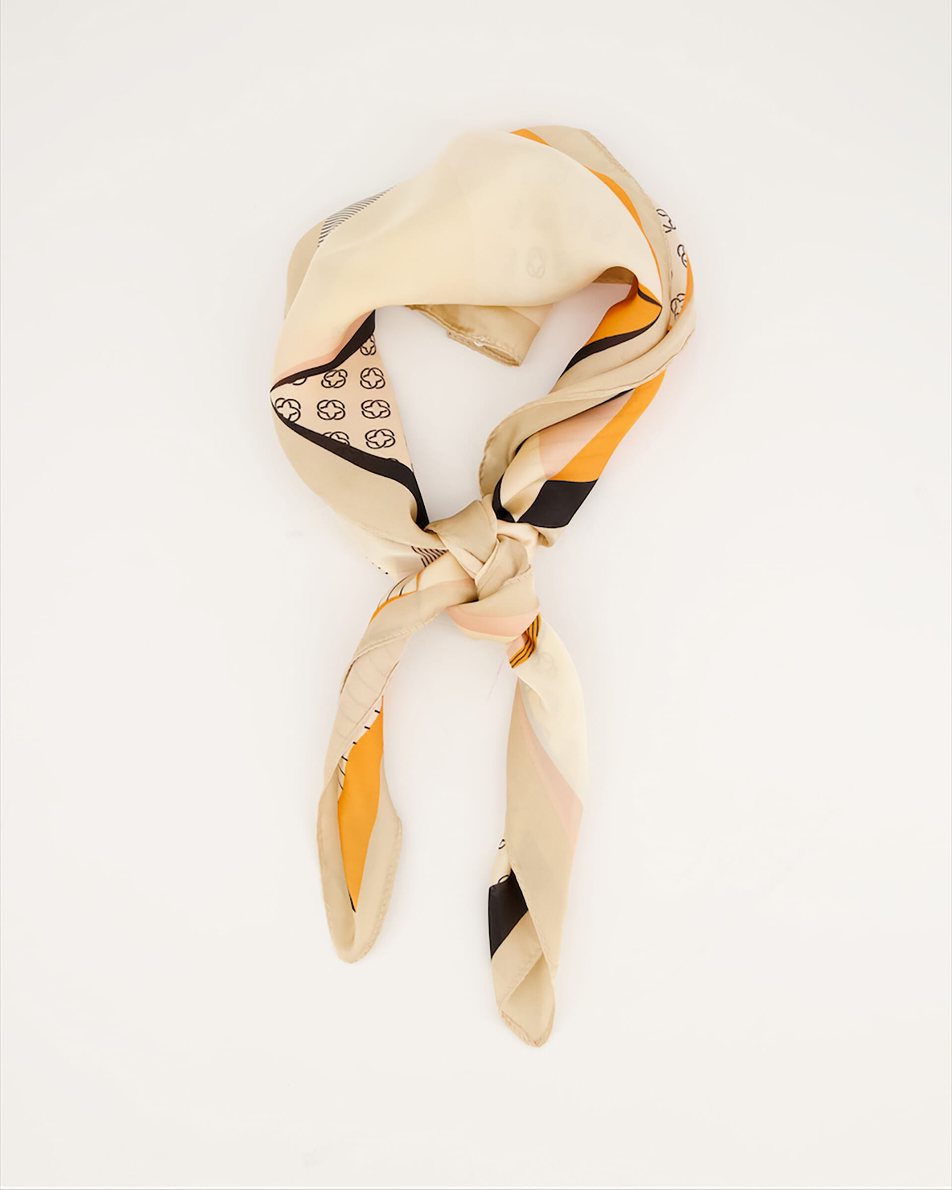 ONLY Skjerf Bella Printed Satin Scarf - Rose Smoke/ Graphic | Små ...