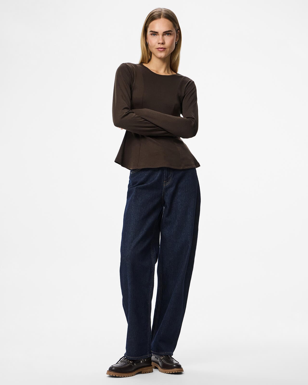 PIECES Topp Lucci Peplum - Delicioso
