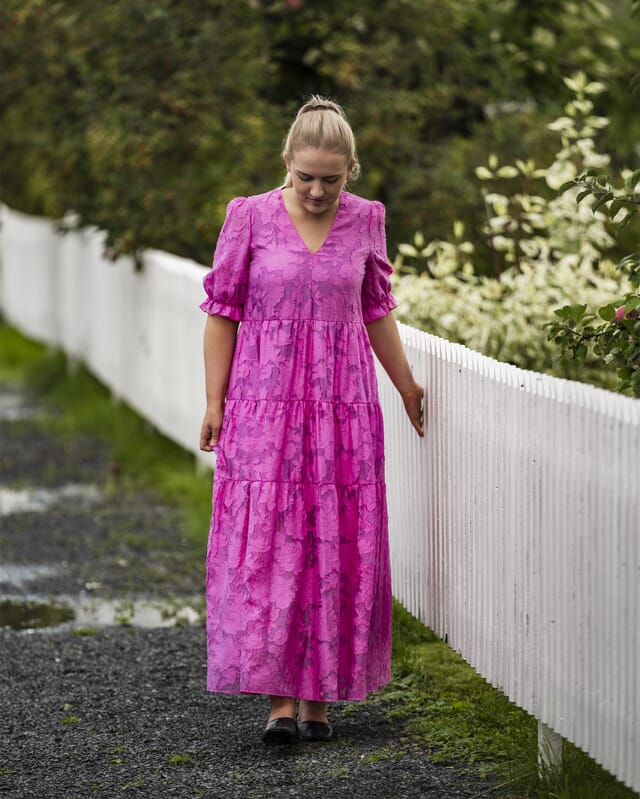 SELECTED FEMME Midikjole Cathi-Sadie 3/4 Ankle - Phlox Pink | Rosa ...