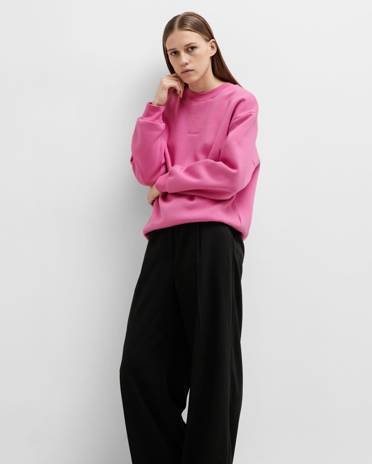 SELECTED FEMME Collegegenser Lisa Hankie LS Crew Neck - Phlox Pink ...