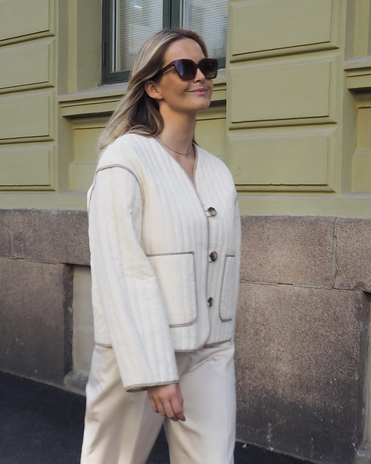 SELECTED FEMME Jakke Flinn Quilted - Birch