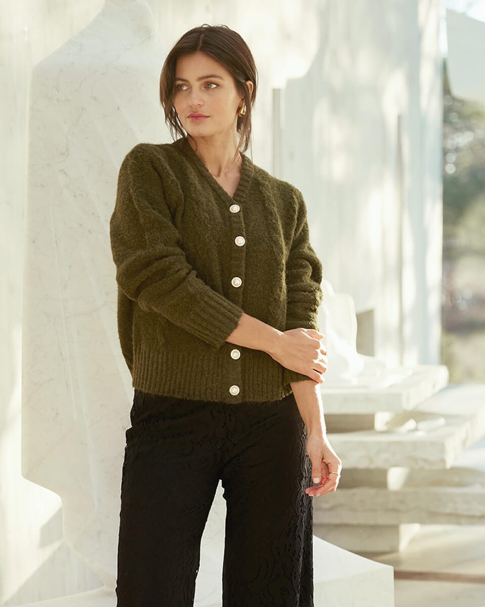 FLOYD Cardigan Sienna - Mossy Green