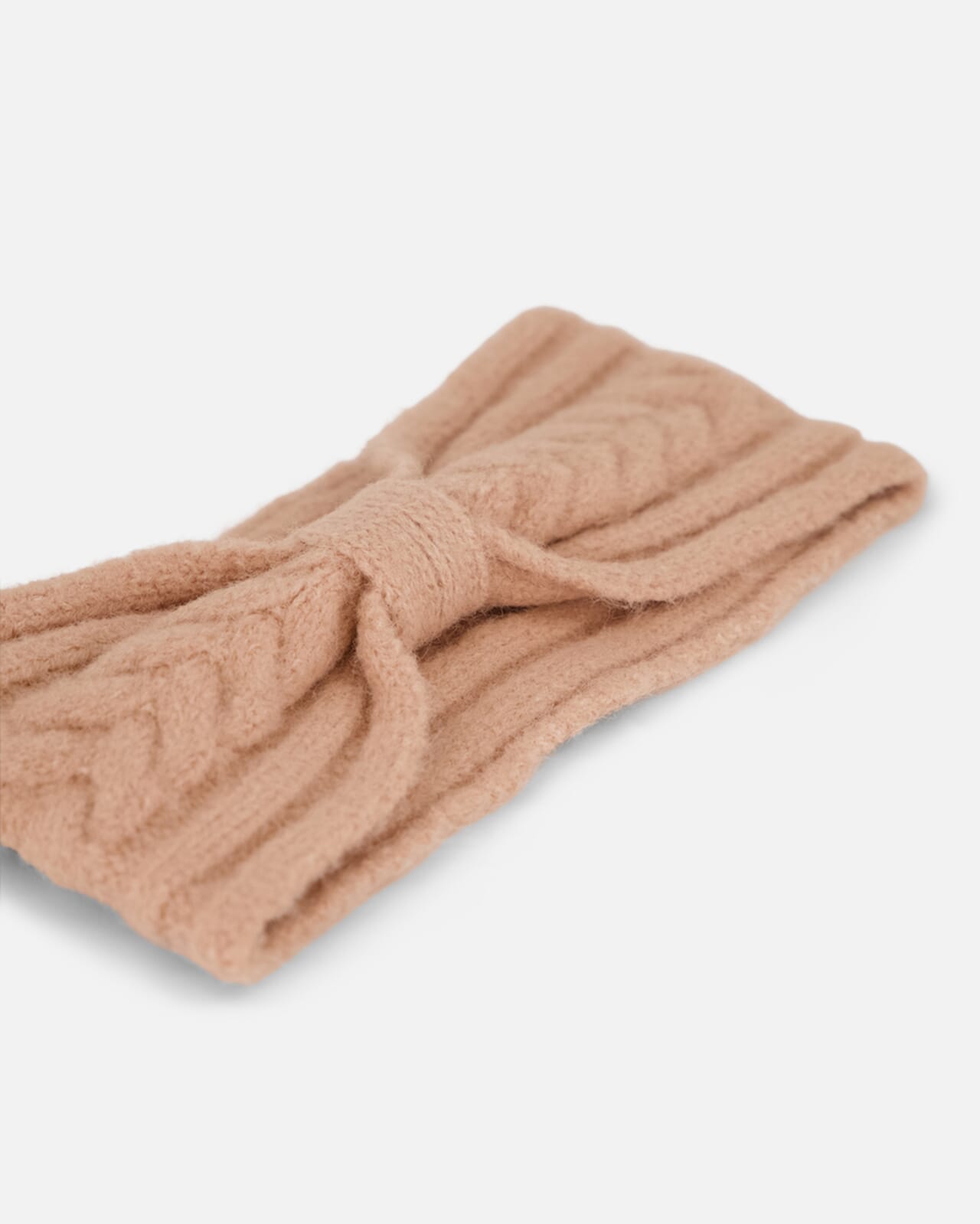 ONLY Pannebånd Anna Cable Knit Headband - Rose Smoke | Strikkede ...