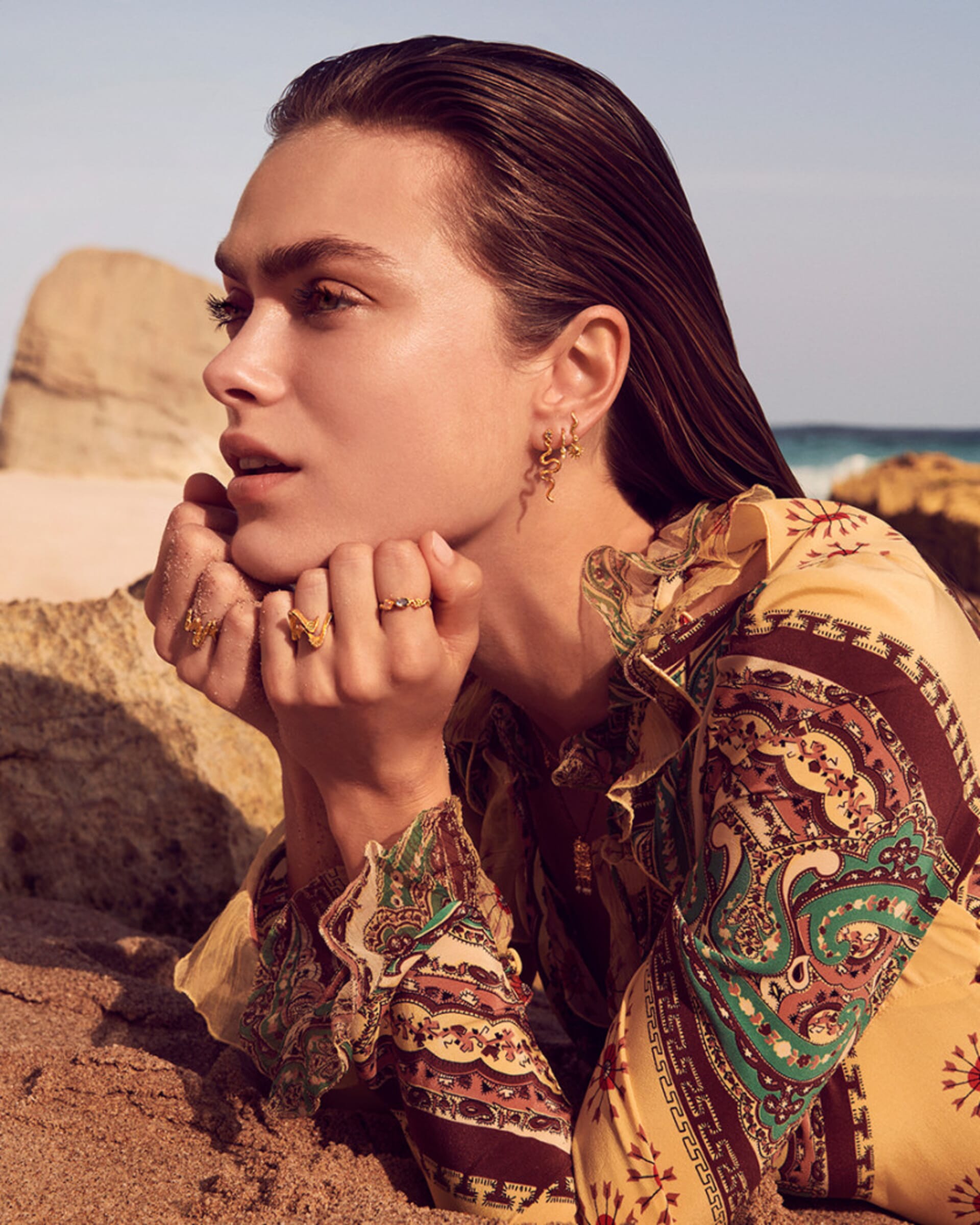 Maanesten Ring Solange - Gold Gull | Smykker | FLOYD.no