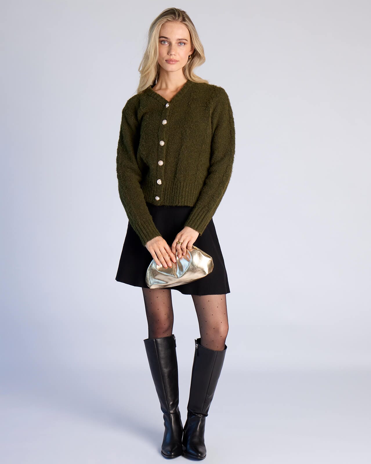 FLOYD Cardigan Sienna - Mossy Green