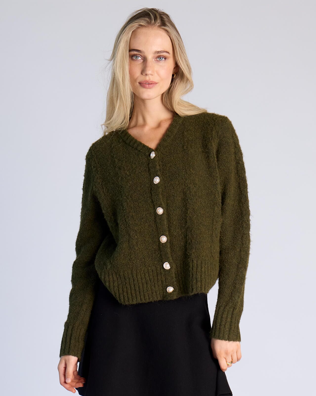 FLOYD Cardigan Sienna - Mossy Green