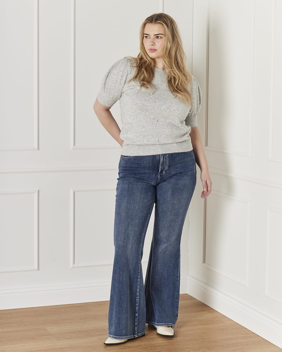 FLOYD Strikket Topp Anne Ullmiks - Light Grey