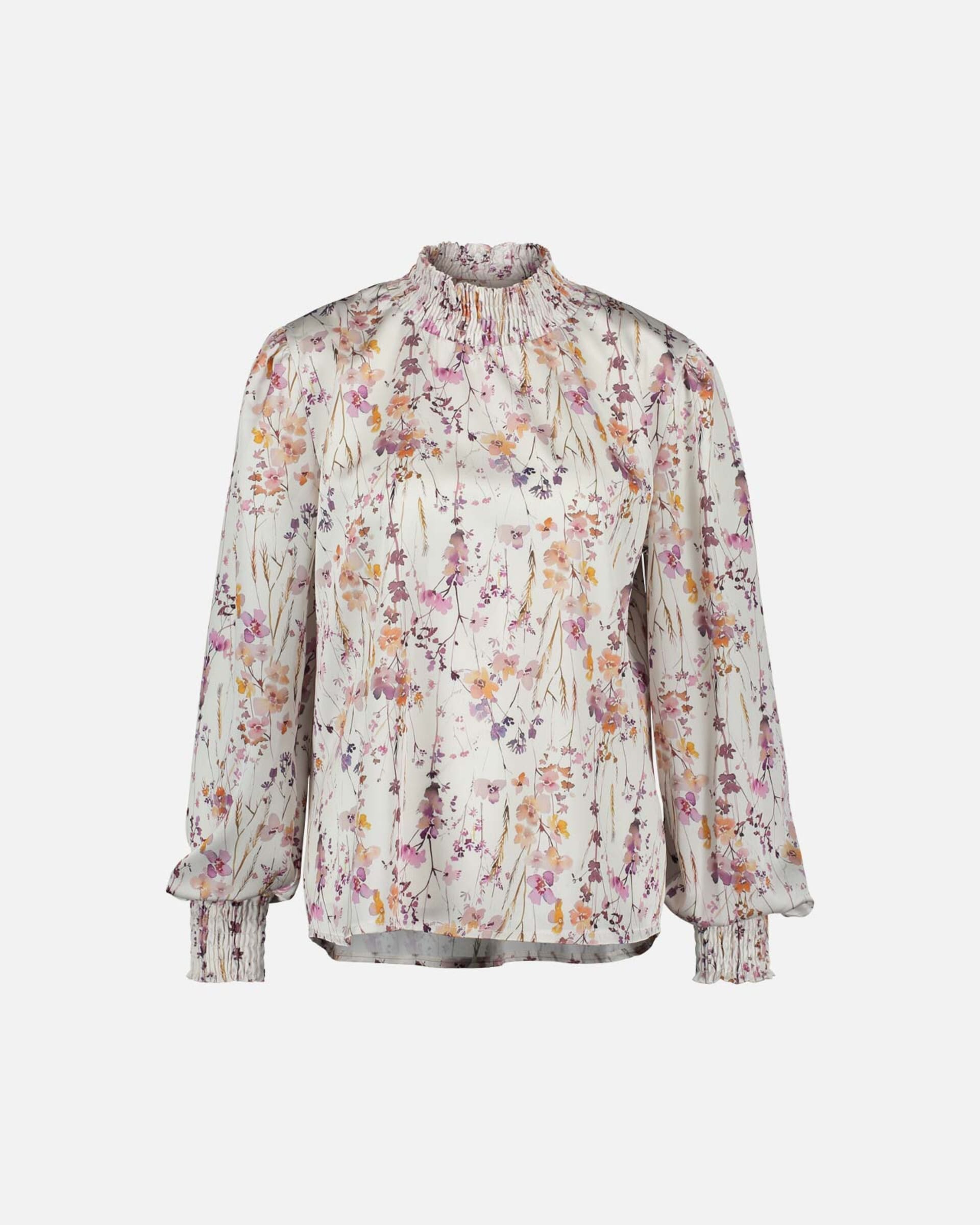FLOYD Bluse Juliet Straw - Offwhite/ Pink