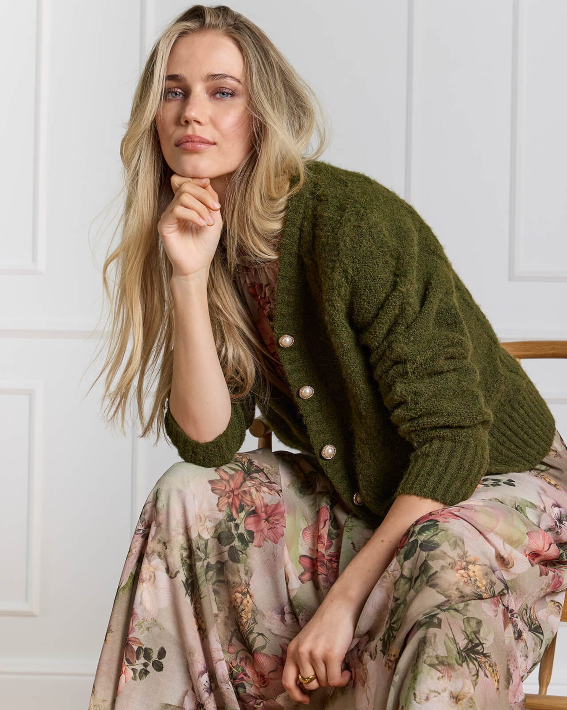 FLOYD Cardigan Sienna - Mossy Green