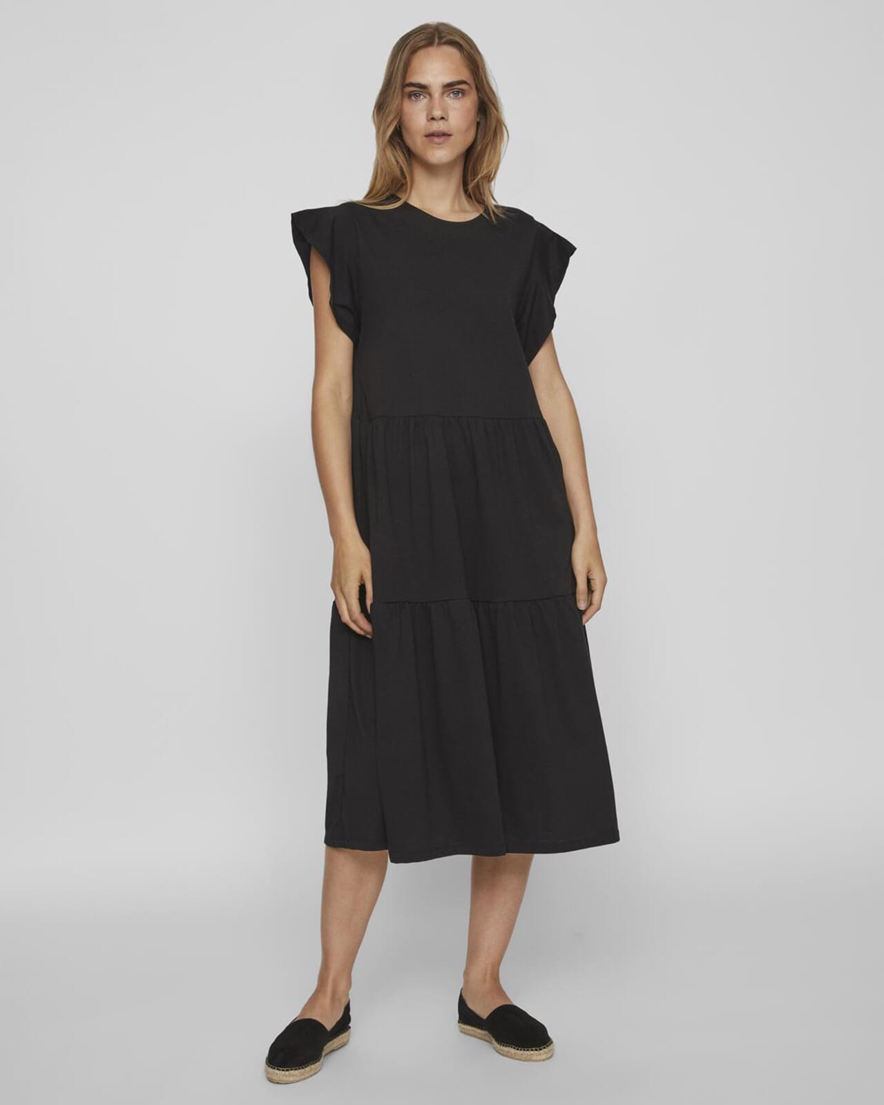 VILA Midikjole Summer S/S - Black | Kjoler | FLOYD.no