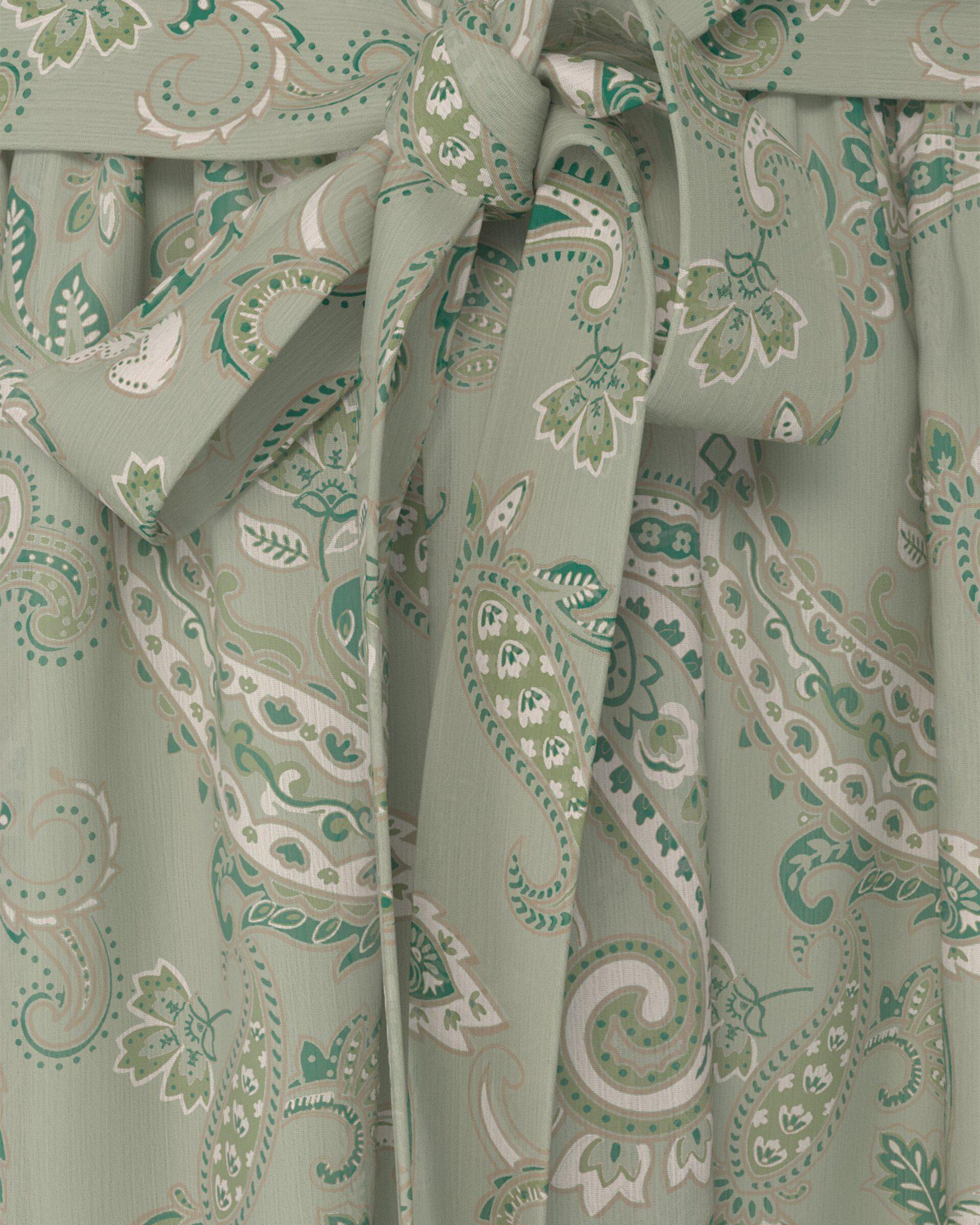 VILA Kjole Falia L/S Short - Swamp Paisley | Kjoler i chiffon og ...