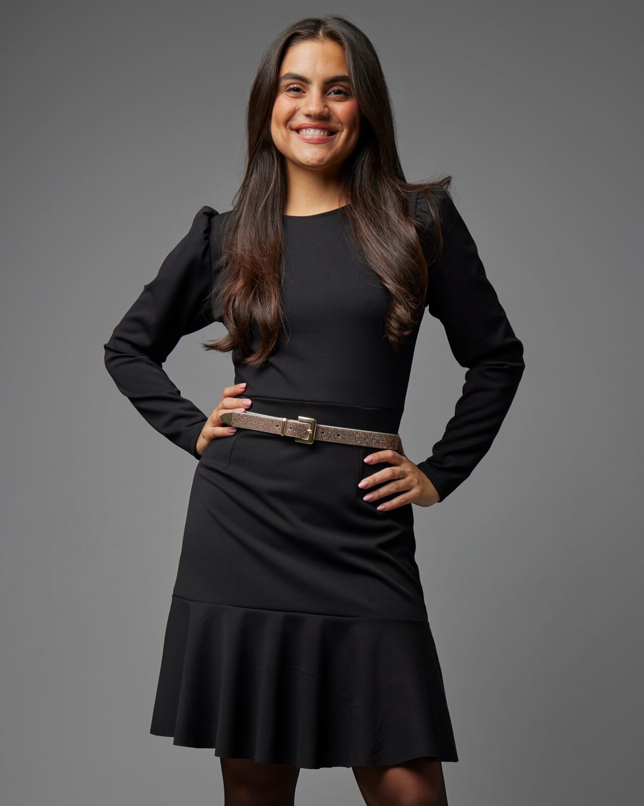 FLOYD Kjole Cissy LS Uni - Black