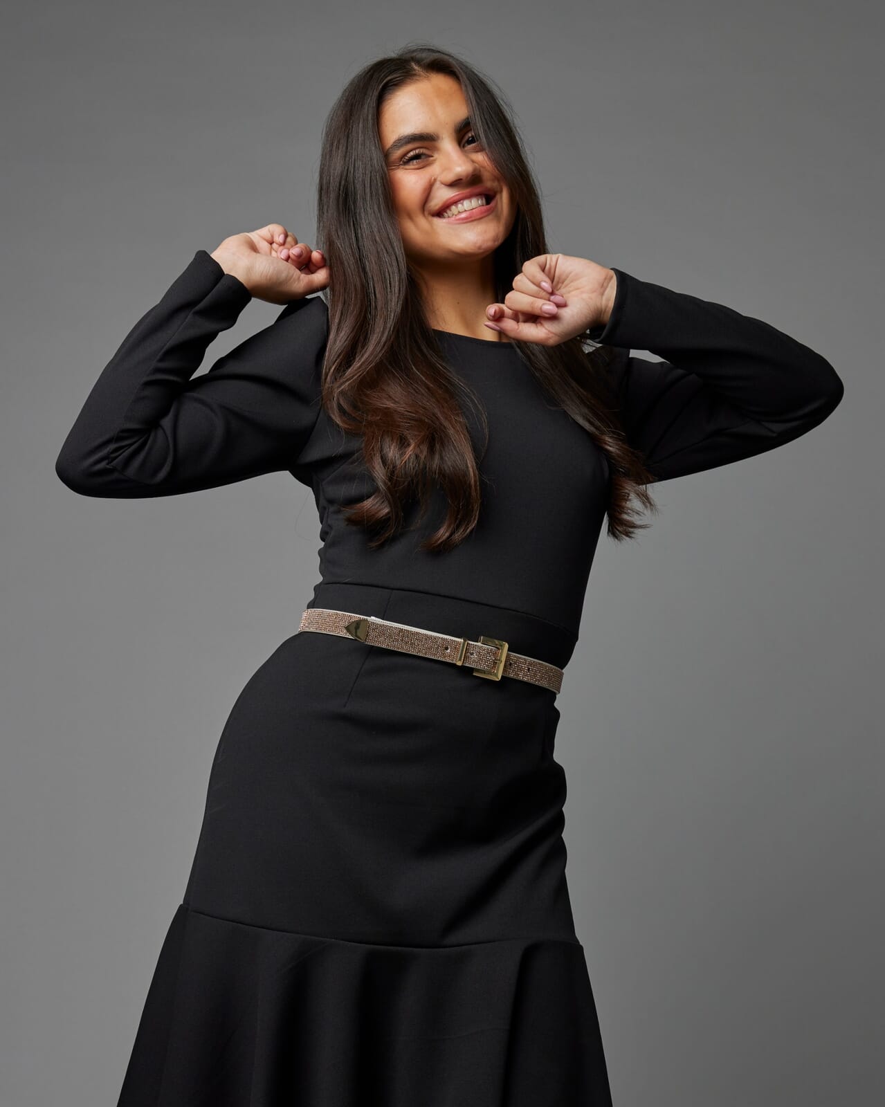 FLOYD Kjole Cissy LS Uni - Black